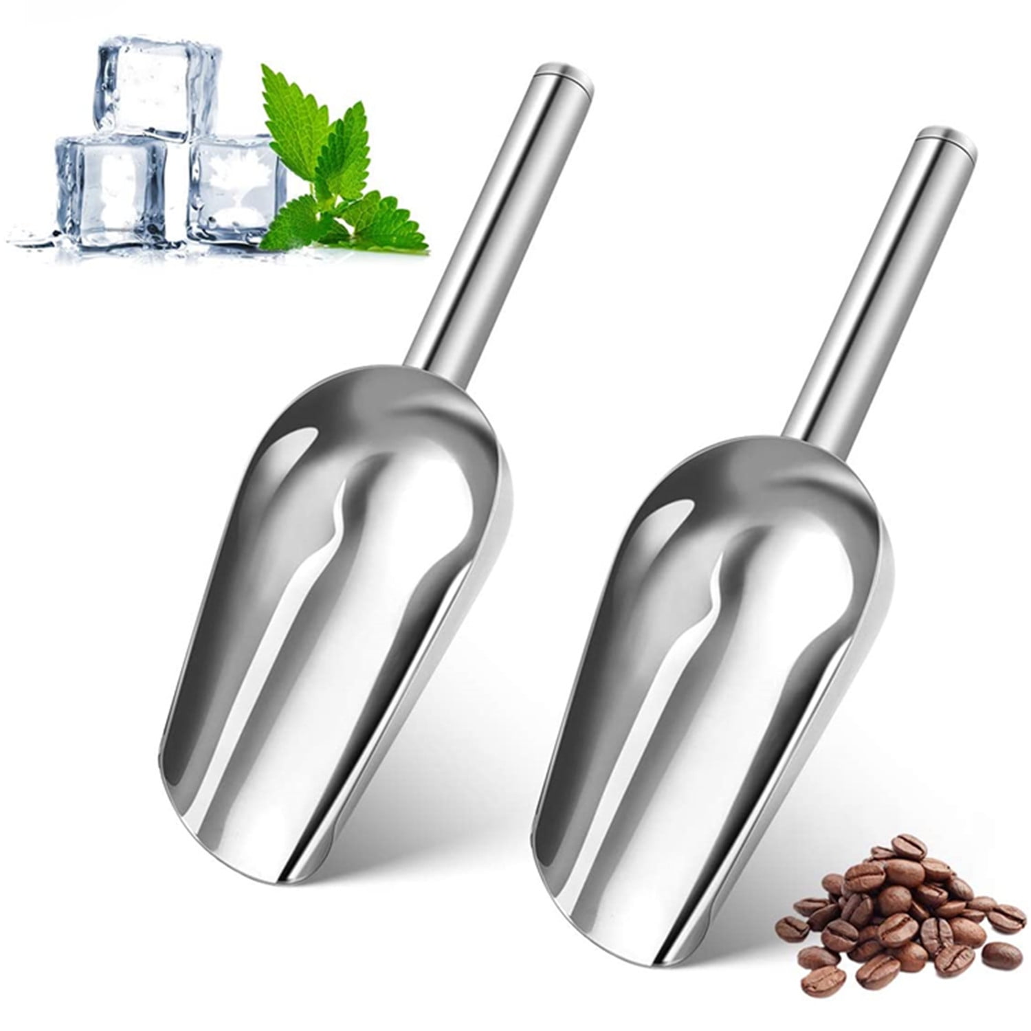 2 Pack Ice Scoop 12oz, Scoop for Ice machine maker, Freezer, Bar, Ice ...
