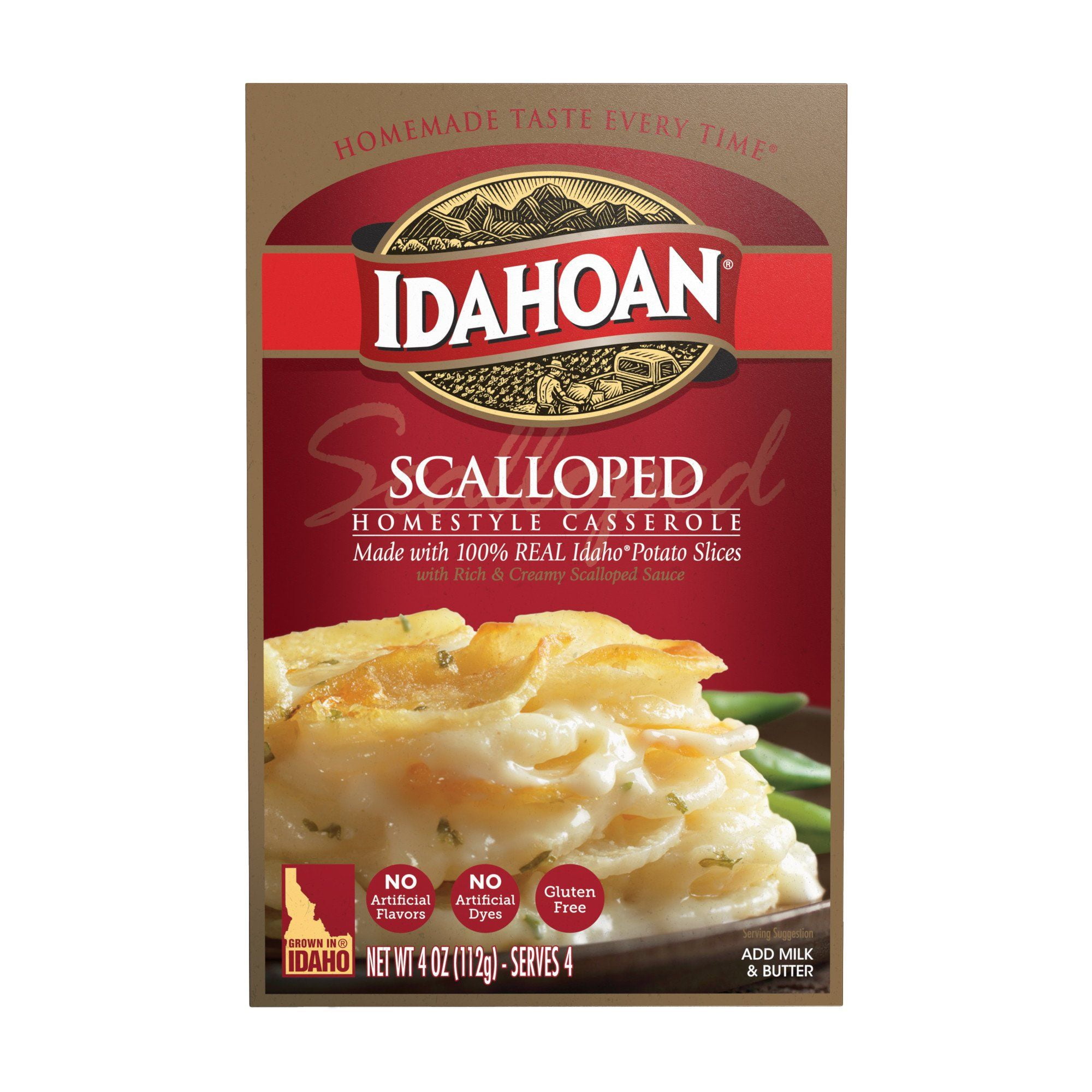 2 Pack - Idahoan Scalloped Homestyle Casserole - 4 oz Packaging may ...