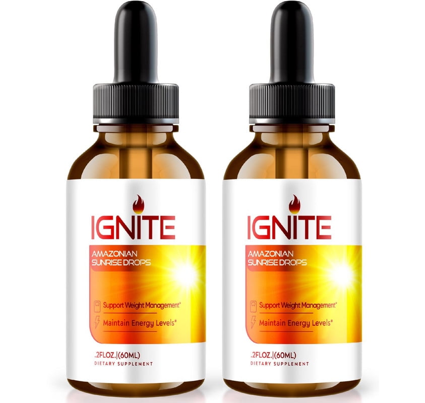 (2 Pack) Ignite Amazonian Sunrise Drops, Morning Drip Method to Support ...