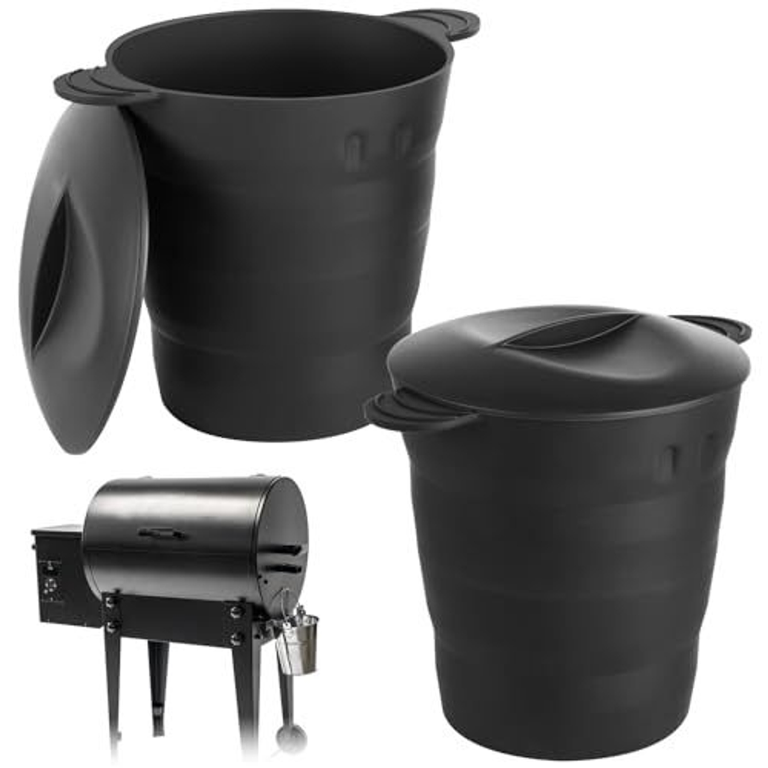 [2 Pack] Impresa Reusable Silicone Bucket Liner for Traeger Grease ...