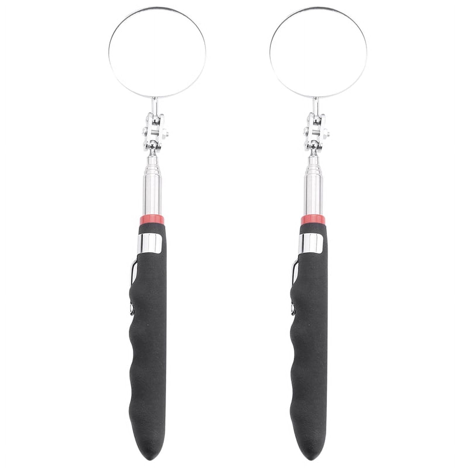 2-Pack -Inch Telescoping Inspection Mirror,Extends Up To 24.5 Inches,Black y9029 - Walmart.com