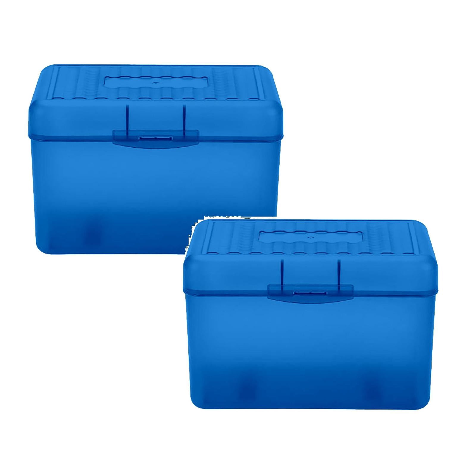 2 Pack Index Card Box, 5.7 x 3.4 x 3.5 inch Index Cards File Box, Note ...