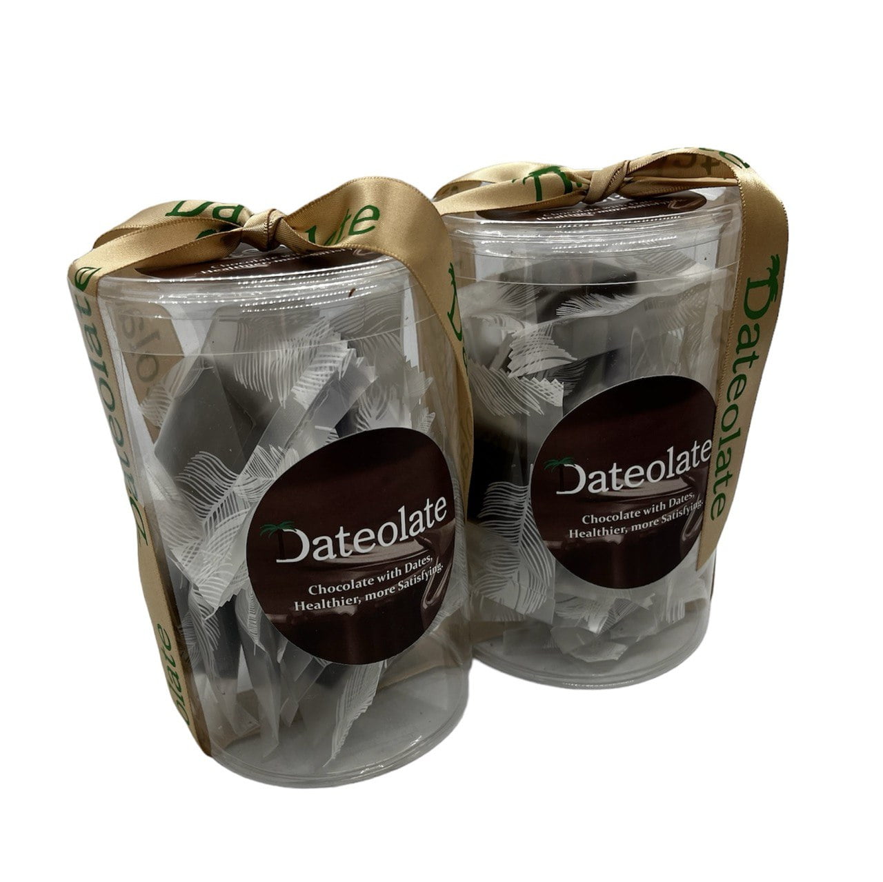 2 Pack - Individual Wrapped Dark Chocolate Dates , 2*15pc. Low Calorie ...