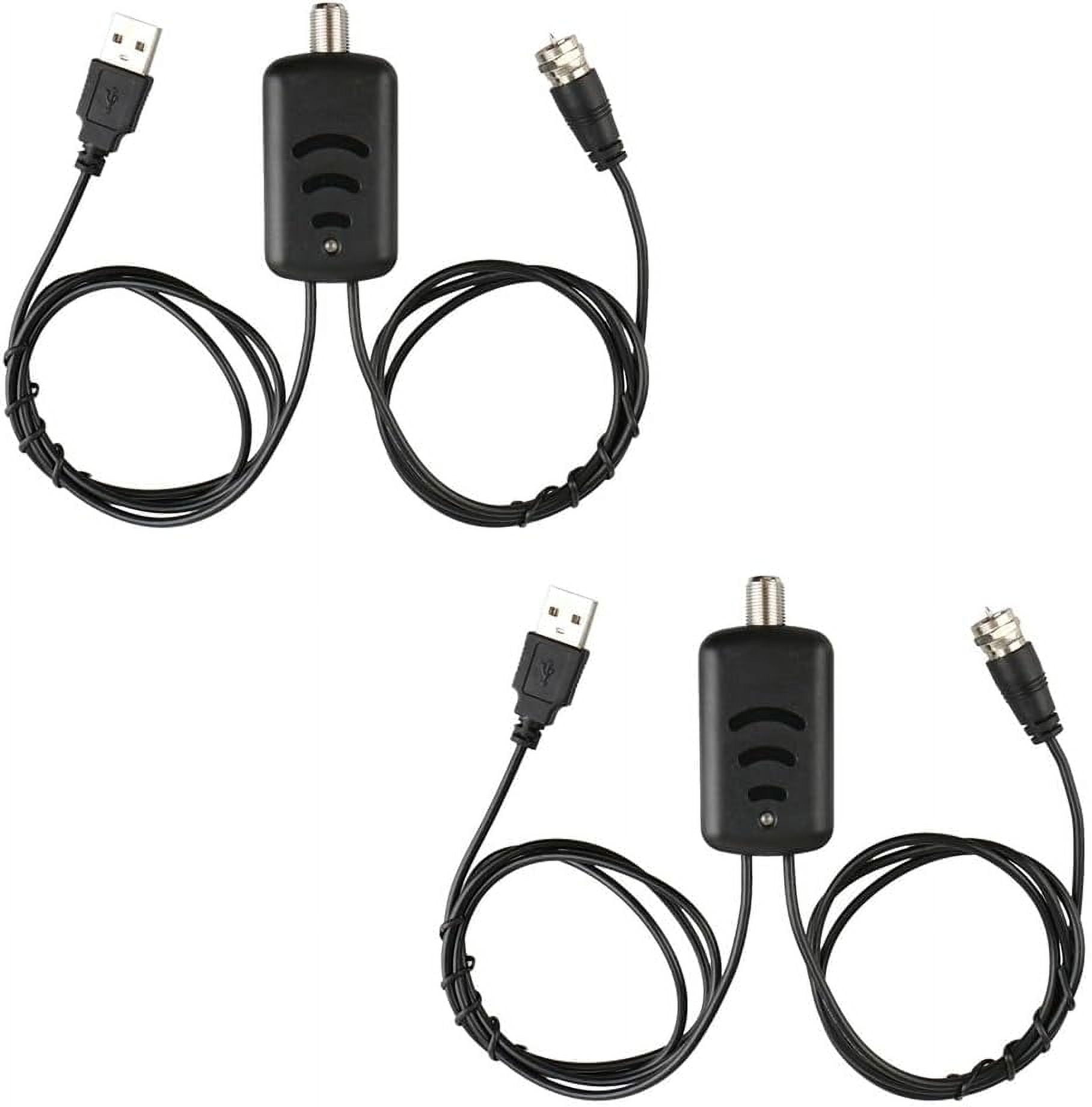 2 Pack Indoor High-Gain Digital TV Antenna Amplifier HDTV Signal ...