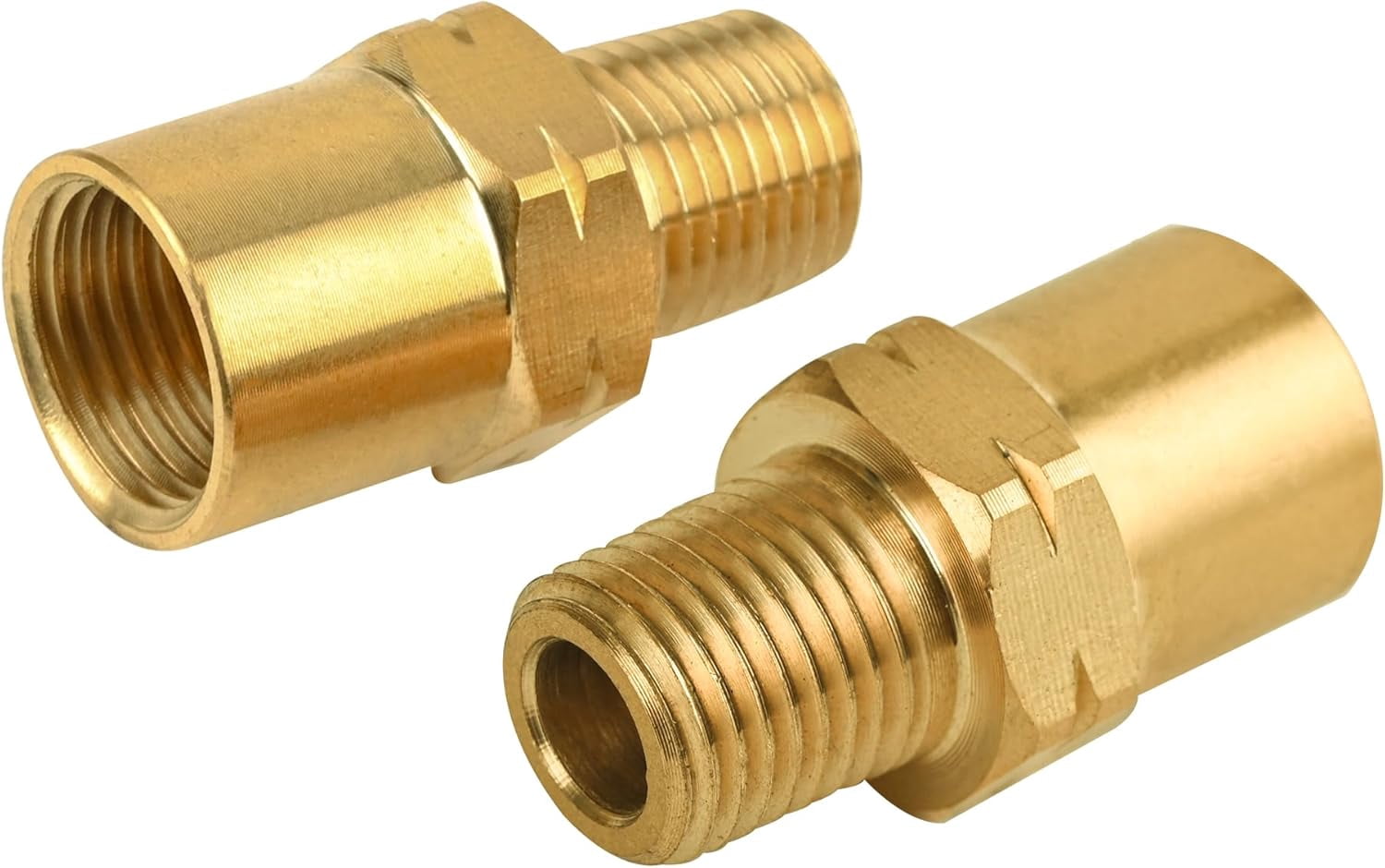 2 Pack Inert Arc Adapters, 1/4" (NPT) Thread Brass Argon GANGZI ...
