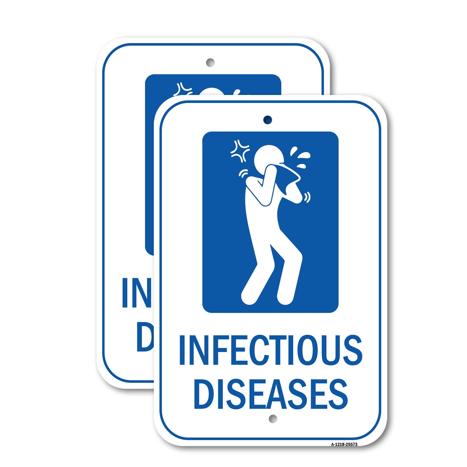 (2 Pack) Infectious Diseases | 18" X 24" Heavy-Gauge Aluminum Sign ...