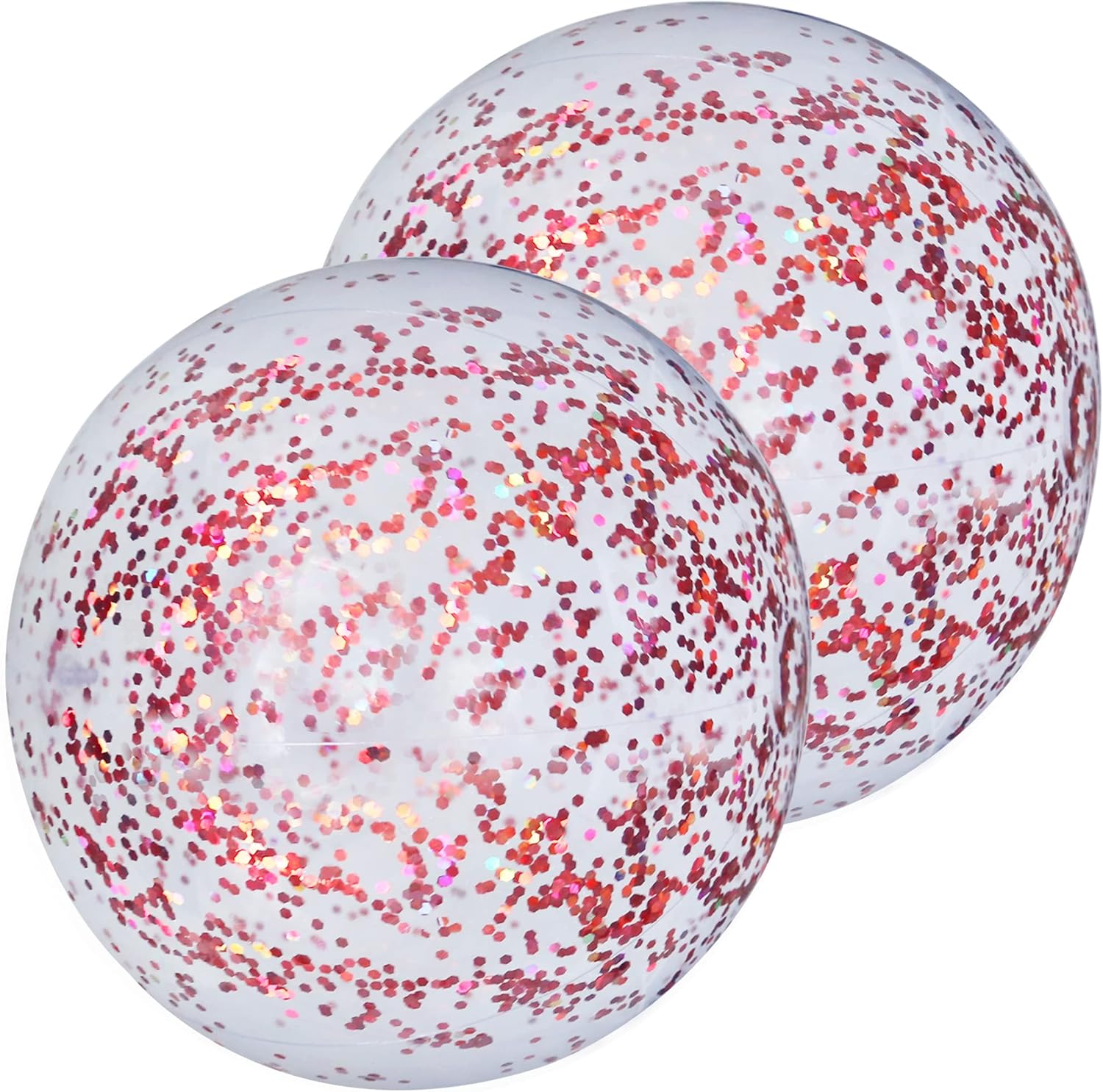 2 Pack Inflatable Beach Balls,Summer Swimming Pool Floatable Water ...