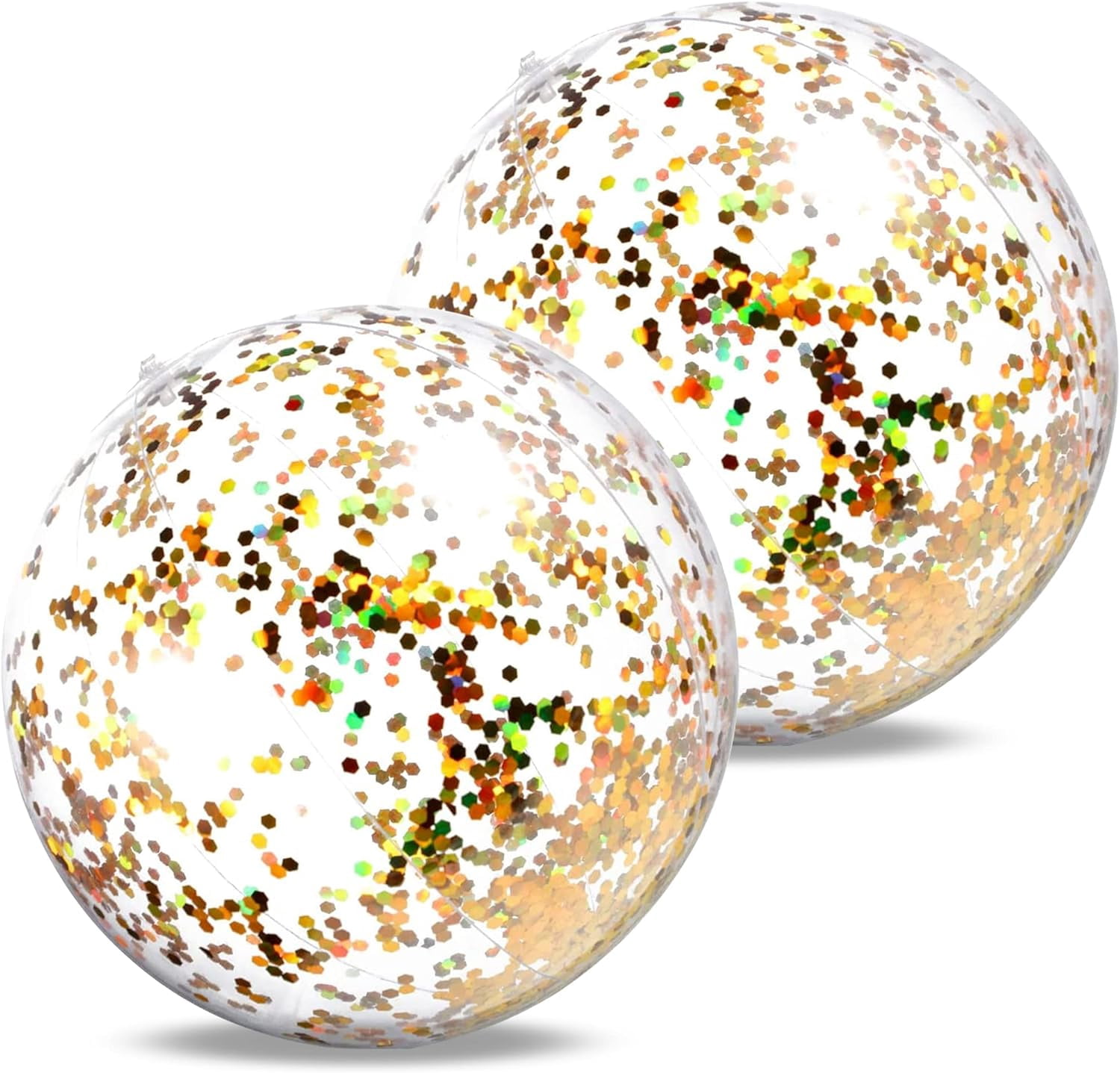 2 Pack Inflatable Beach Balls,Summer Swimming Pool Floatable Water ...