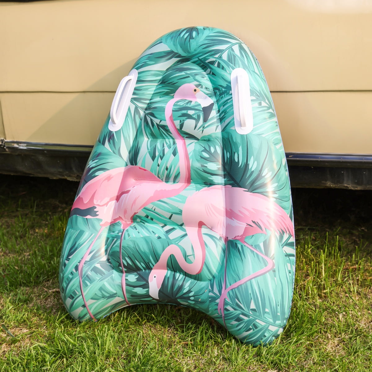 2 Pack Inflatable Body Boards with Handles for Water Slides, Surfing ...