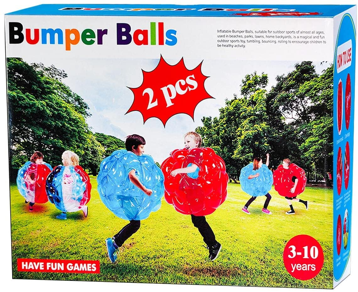 2 Pack Inflatable Bumper Balls for Kids & Adults - Giant Zorb Balls (36 ...