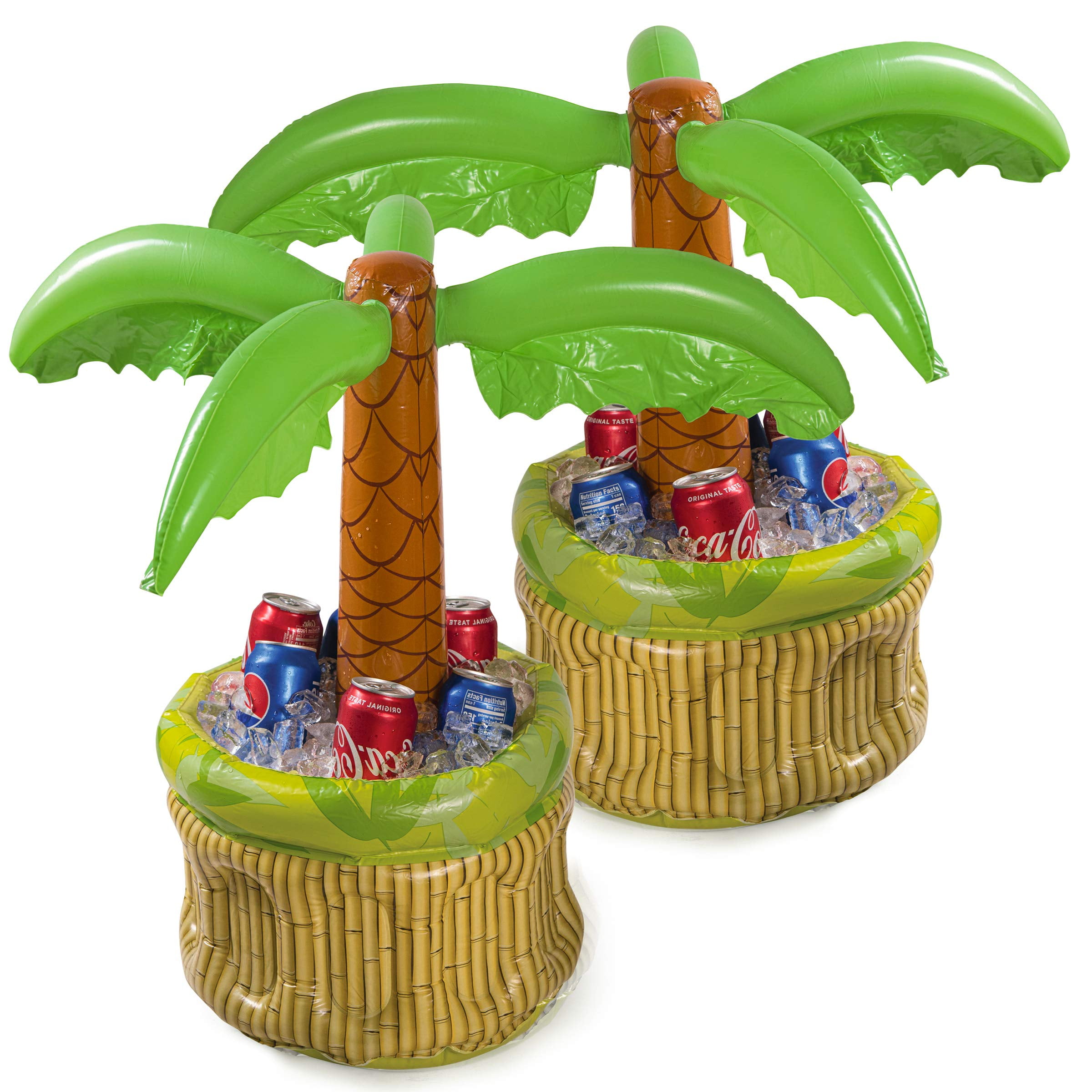 "2 Pack 26"" Inflatable Palm Tree Cooler, Beer Holder for Parties and ...