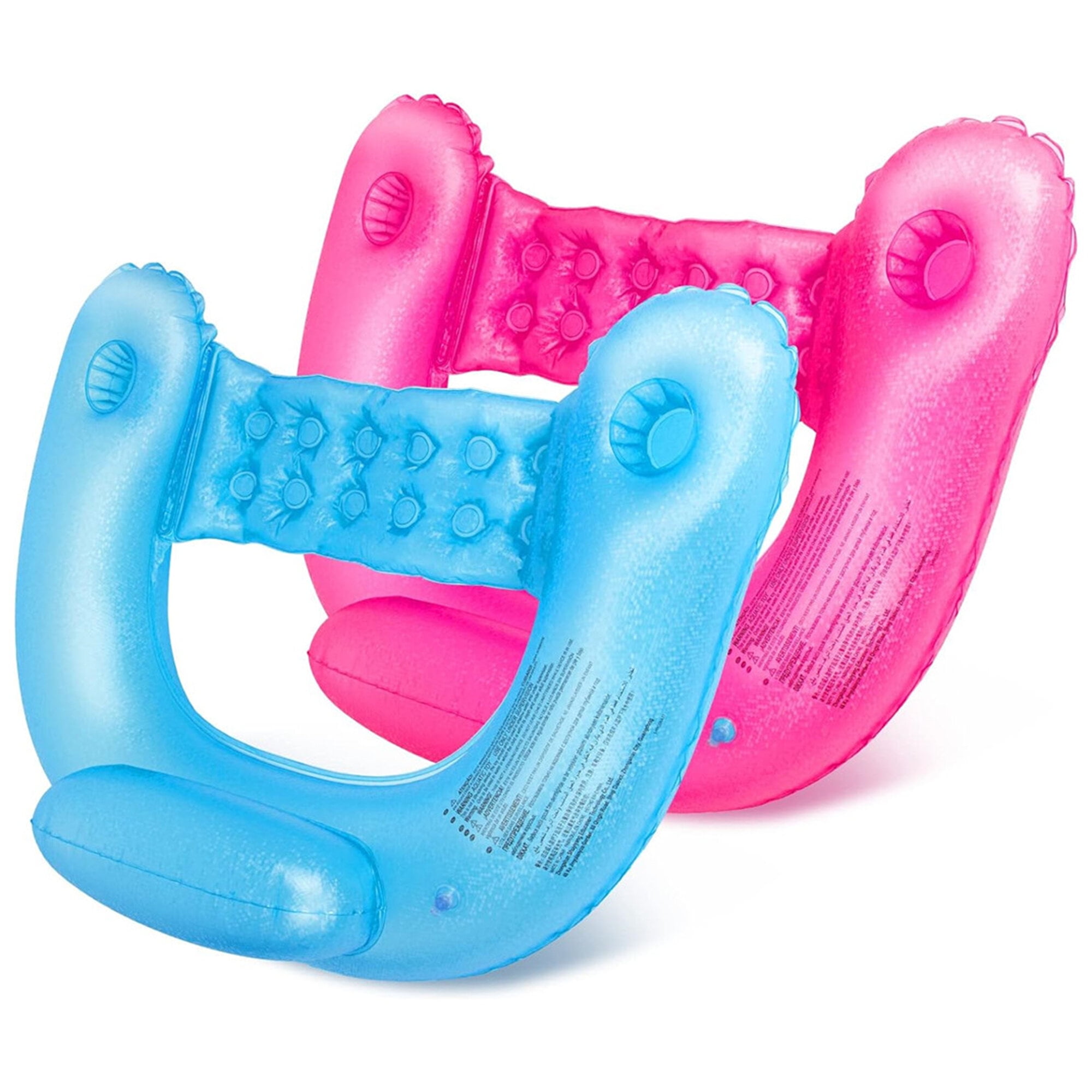 2 Pack Inflatable Pool Float Chair for Adults - Floating Pool Chair ...