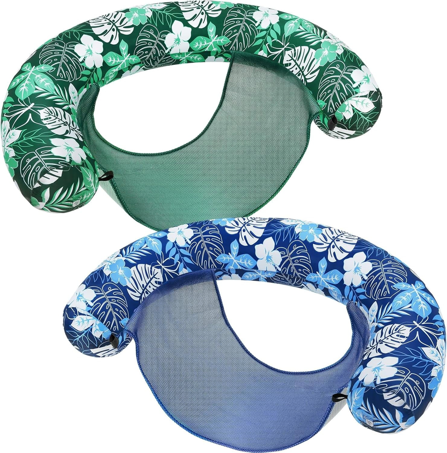 2 Pack Inflatable Pool Floats Pool Noodle Chair with Buckle Ring ...