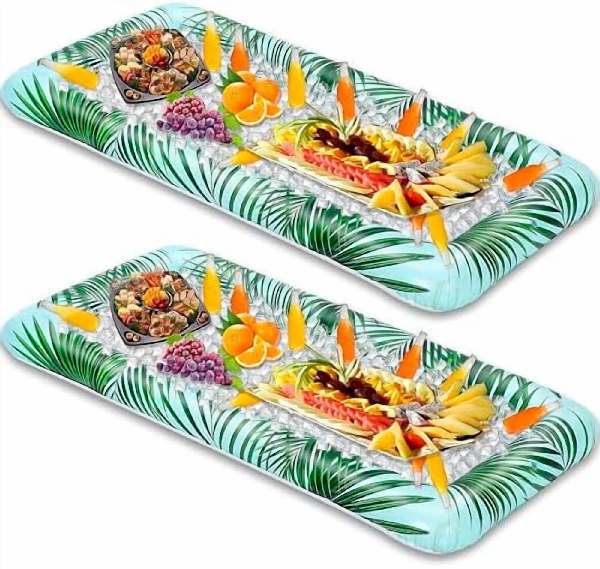 2-Pack Inflatable Serving Bars Cooler - Leaf Pattern Inflatable Cooler ...