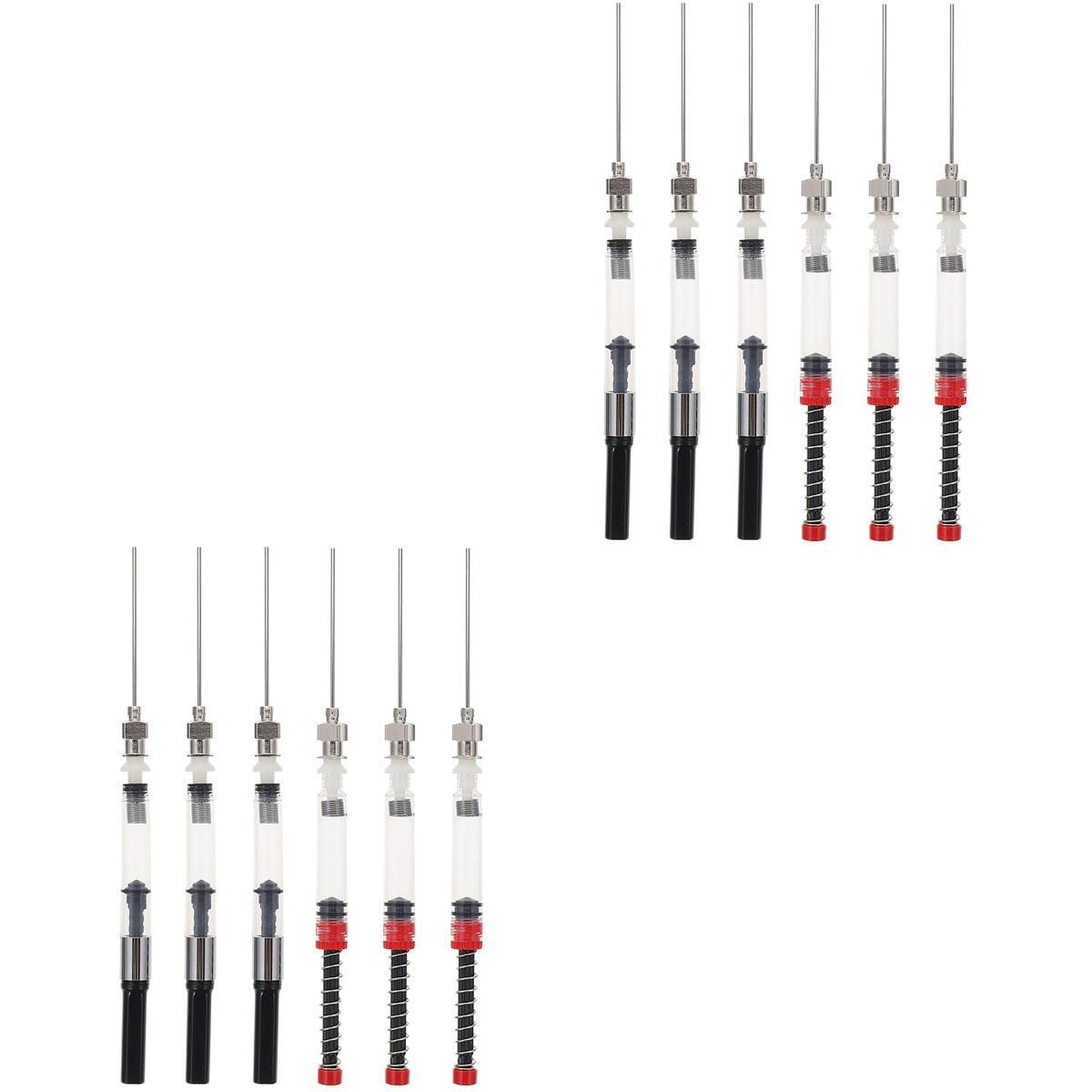 2 Pack Ink for Pen Fountain Converter Black and Red Absorber Convenient ...