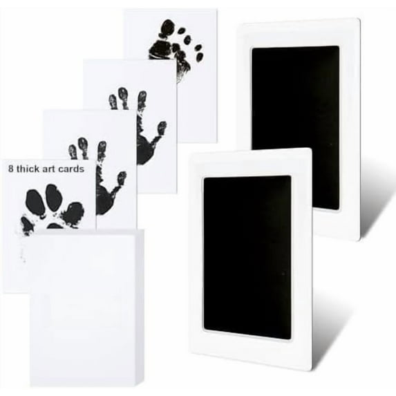 2-Pack Inkless Hand and Footprint Kit with Mess-Free Ink Pad - Safe Ink ...