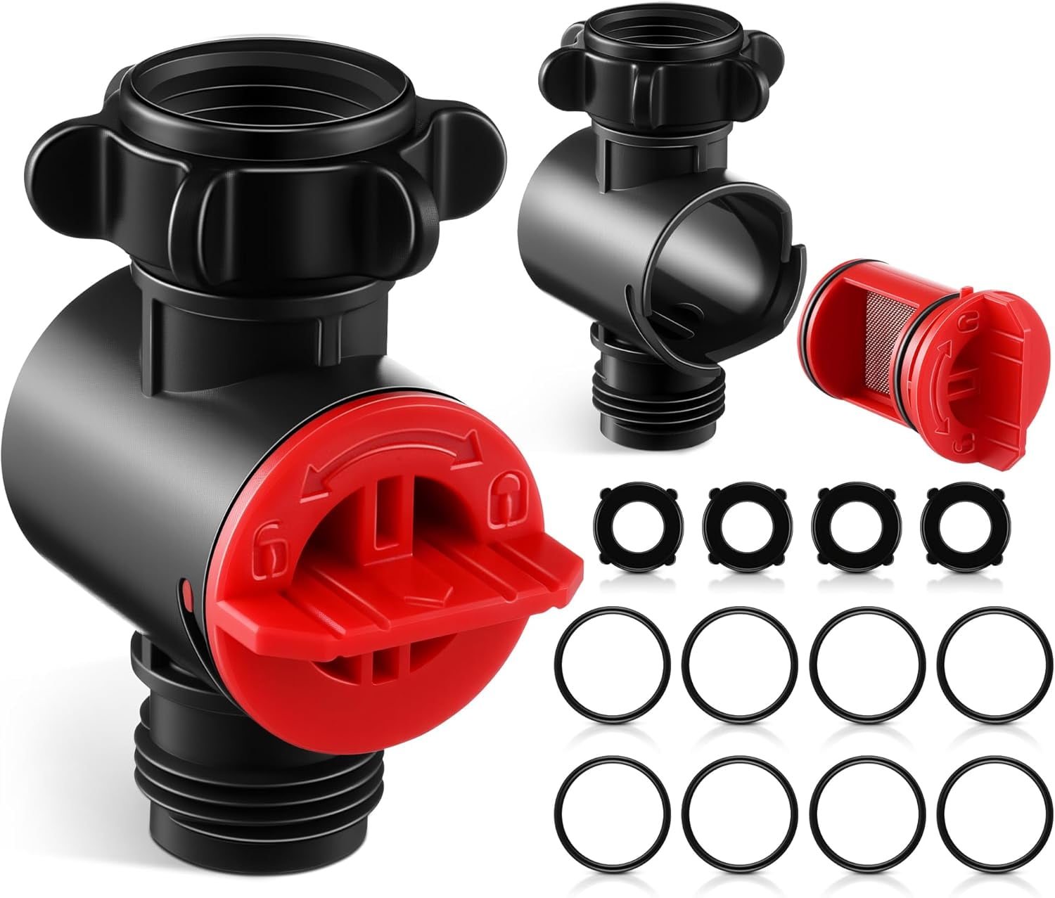 2 Pack Inline Water Filter for Garden Hoses, Garden Hose Filter with ...