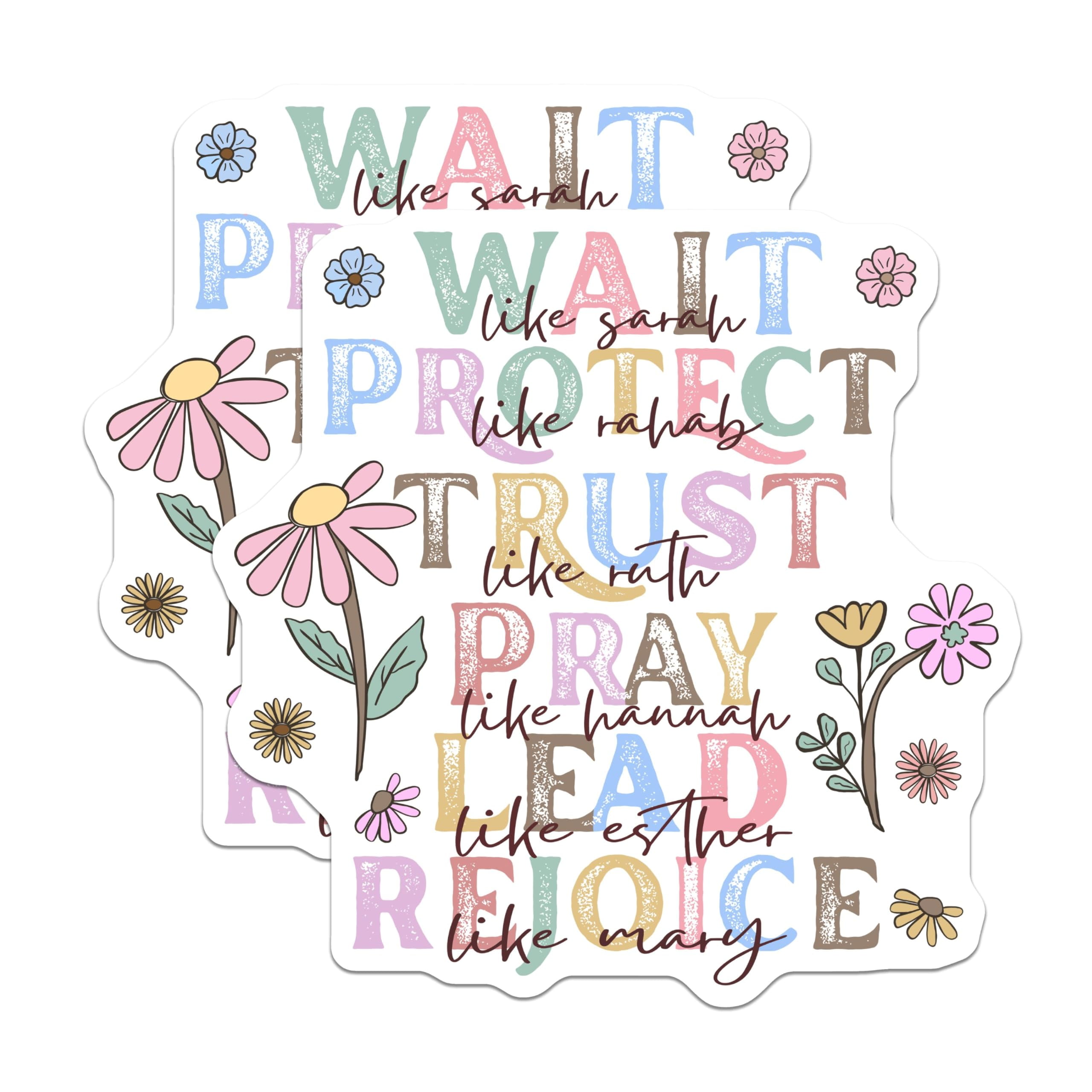 (2 Pack) Inspirational Trust Rejoice Magnets - Biblical Quote Decor ...
