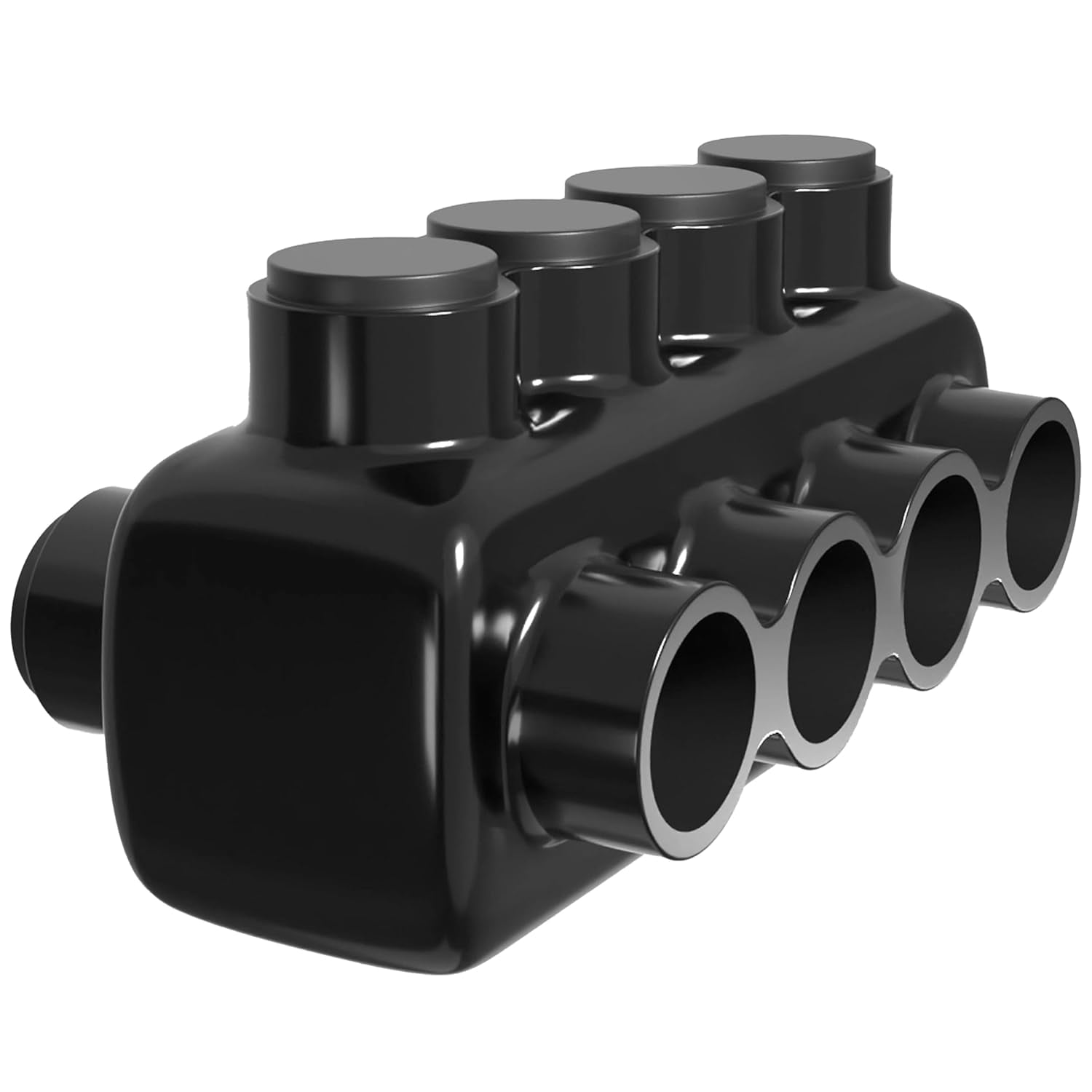 2 Pack - Insulated Wire Connector with 4 Port Dual Side Entry for 250-6 ...