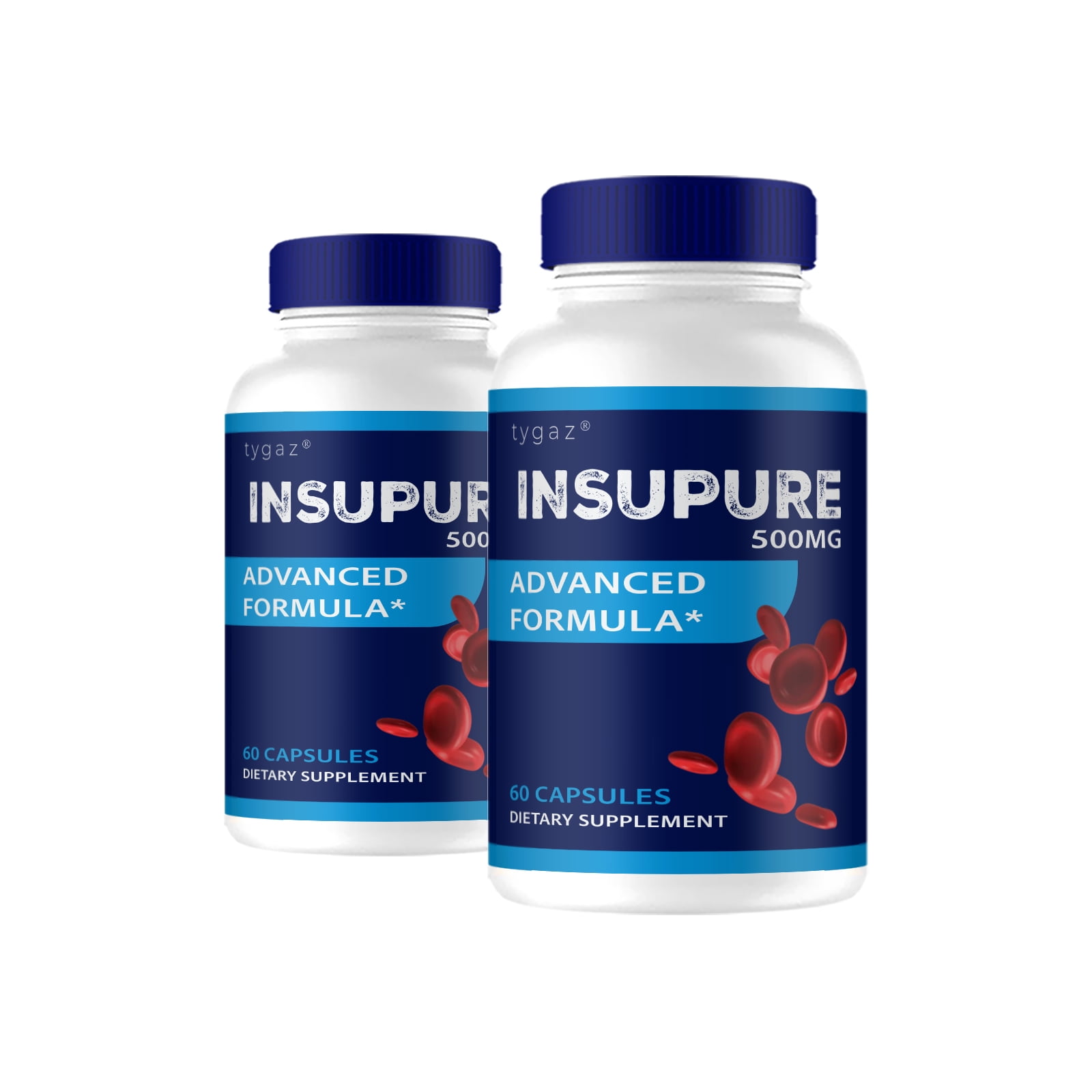 (2 Pack) Insupure - Insupure Pill Supplement - Walmart.com