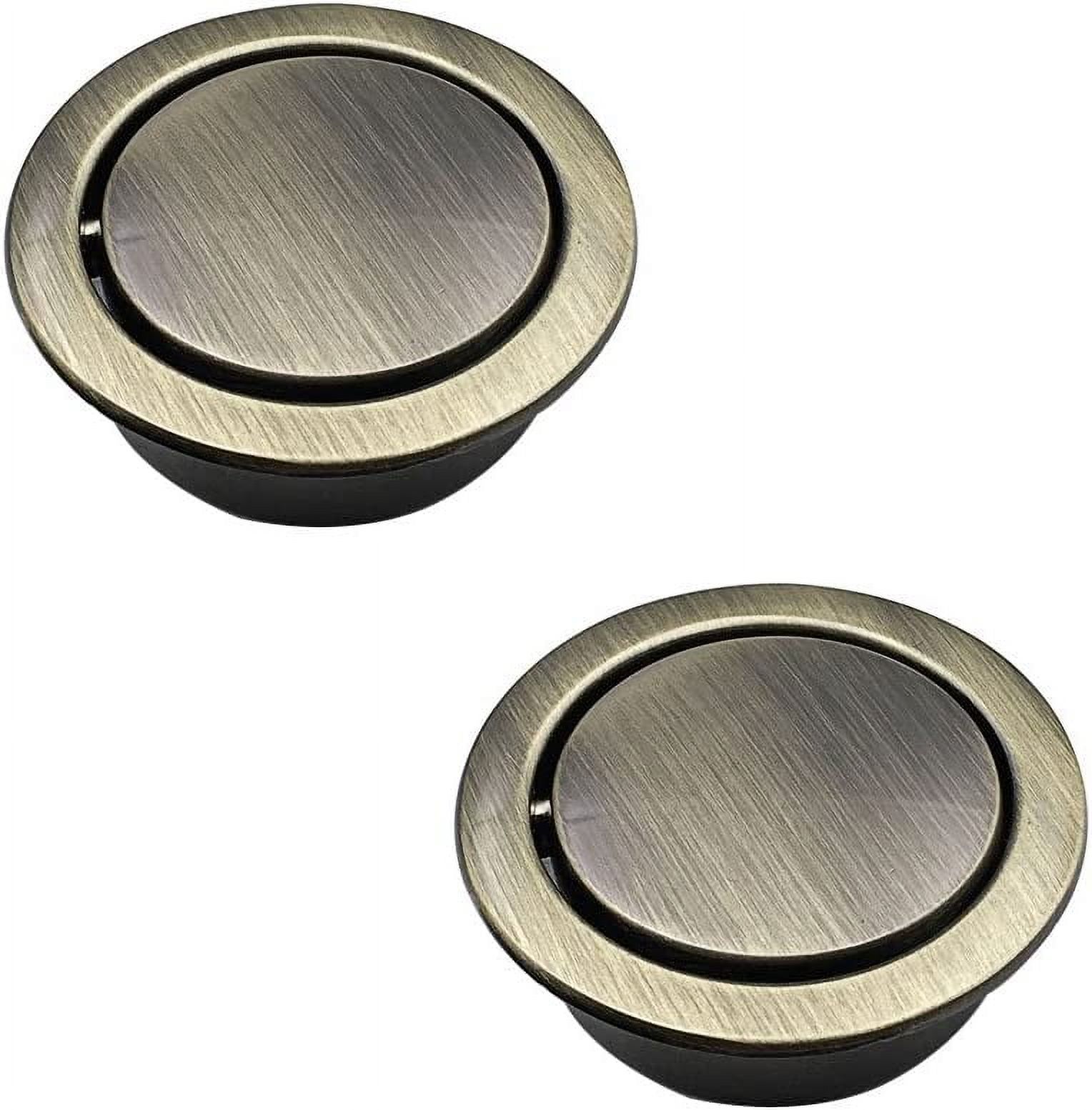 2-Pack Invisible Concealed Cabinet Drawer Door Handle Pull Knobs ...