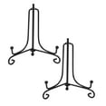 2 Pack Iron Display Stand, Black Iron Easel Plate Display, Decorative ...