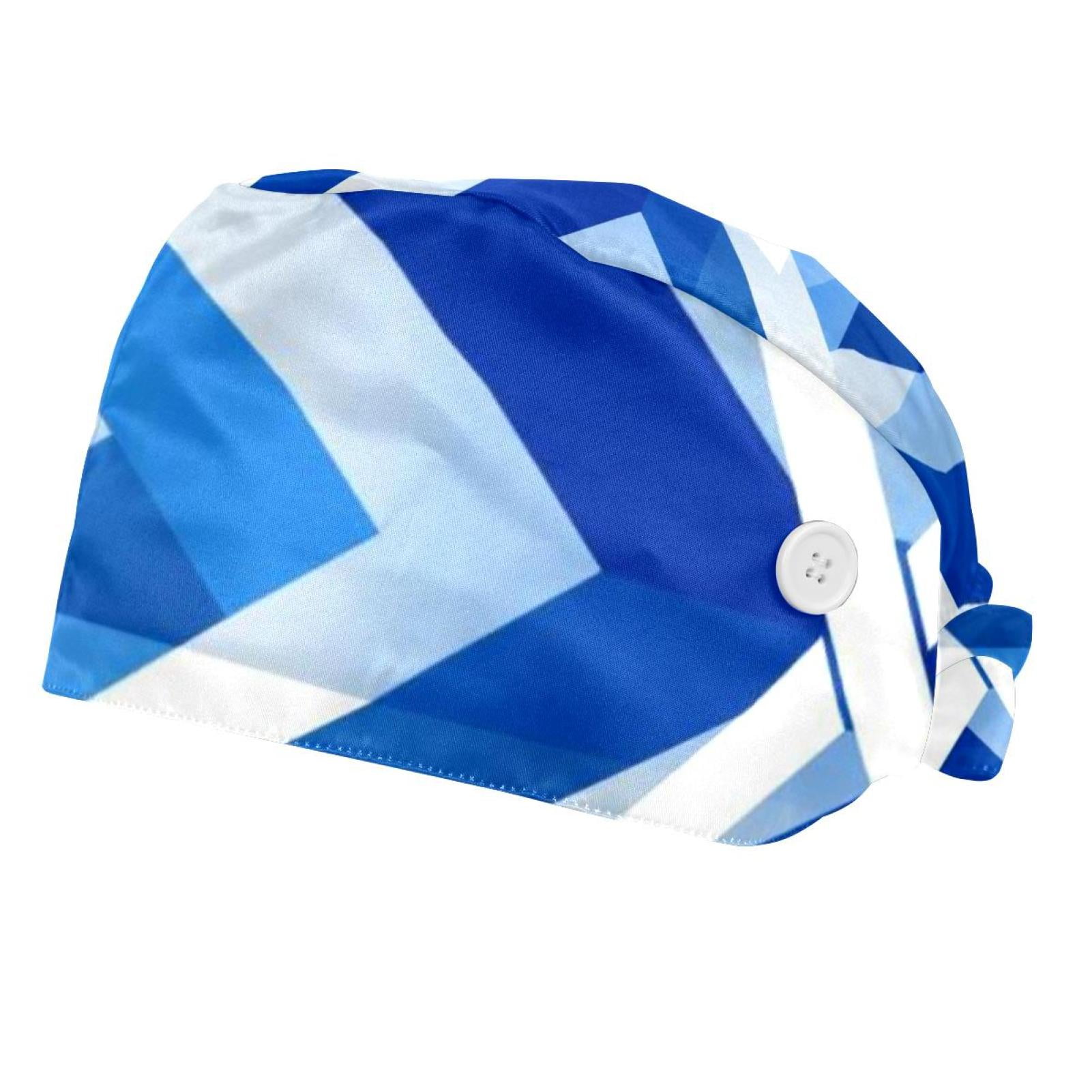 2 Pack Israel Flag Adjustable Bouffant Caps Hats Working Cap - Walmart.com