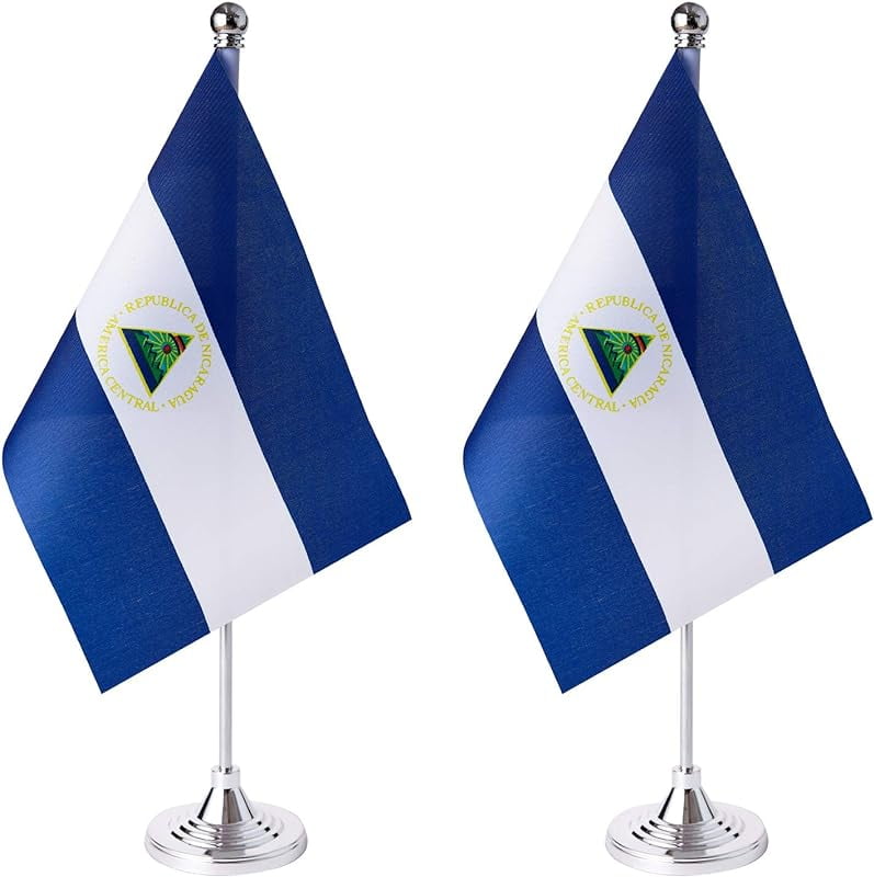 2 Pack Israel flag Israeli Table Flag Small Mini Israeli Desk Flags ...