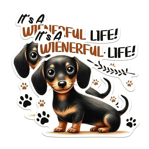 (2 Pack) It's A Wienerful Life Stickers - 5 Inches On Longest Side ...