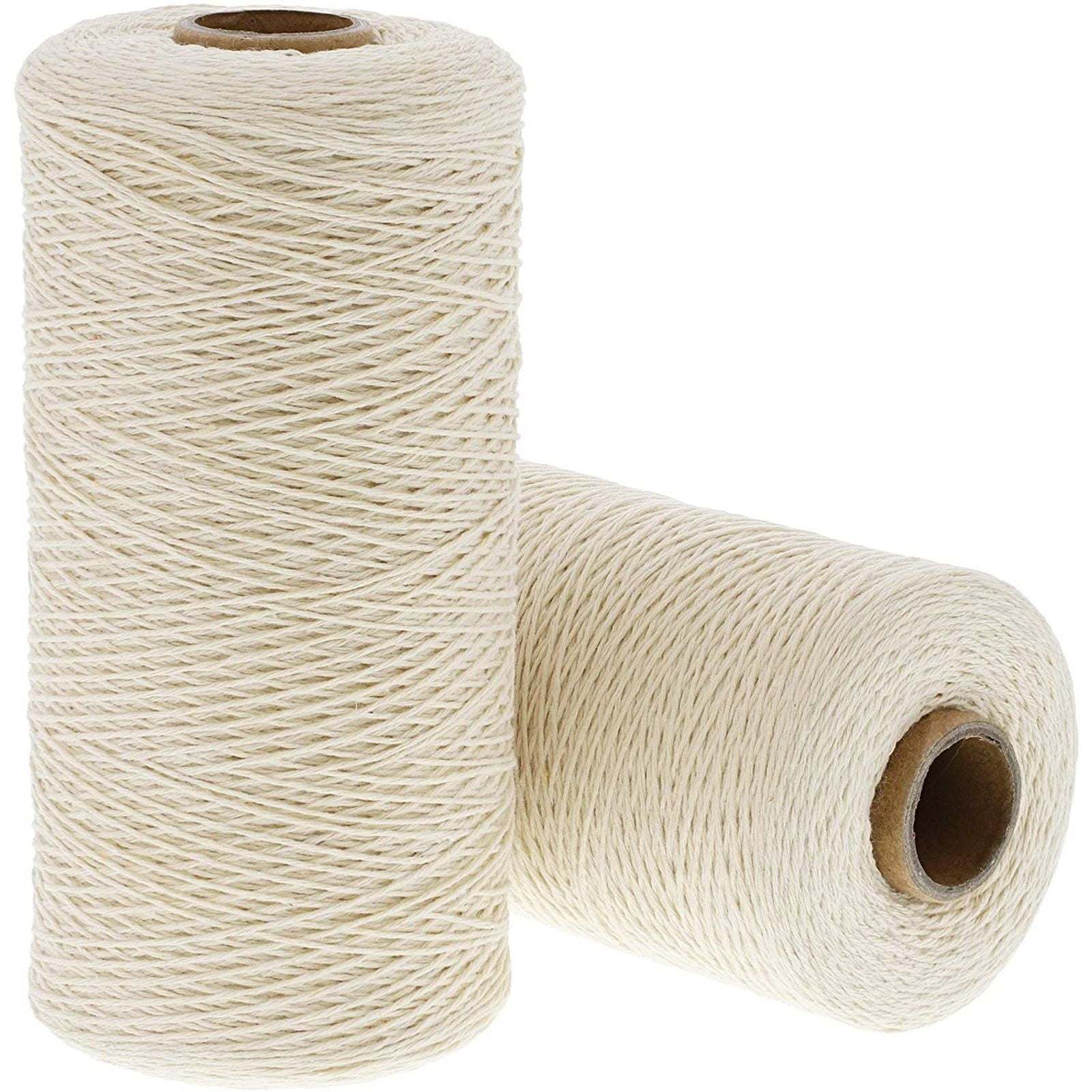 2 Pack Ivory Cotton Loom Warm Thread Rolls, 800 Yards Each - Walmart.com