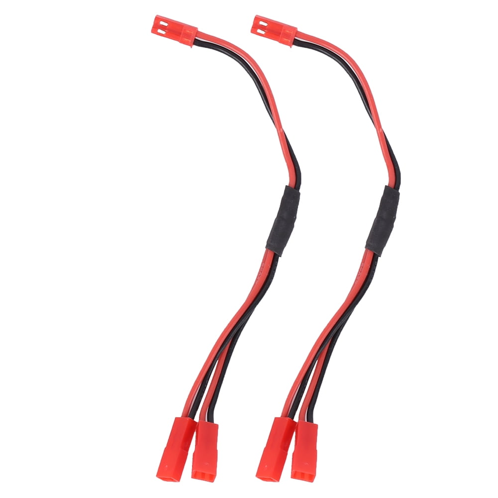 2-Pack JST Male to Dual Female Battery Adapter Cables - Compatible with ...