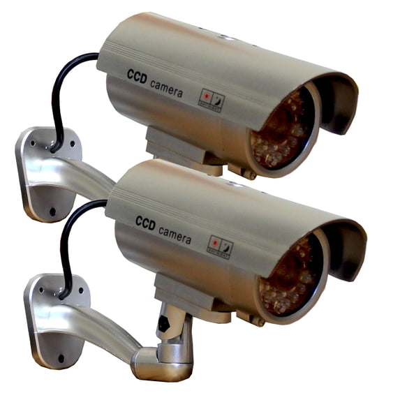 JYtrend 2 Pack Fake Security Camera with Blinking LEDs - Walmart.com