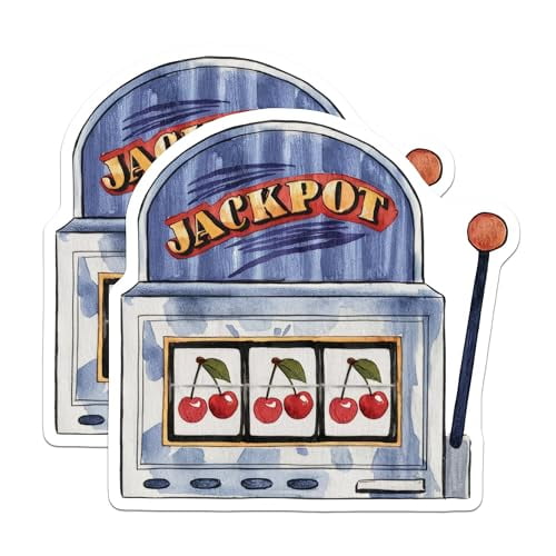 (2 Pack) Jackpot Slot Machine Magnets - Casino Slots - Vintage Arcade ...