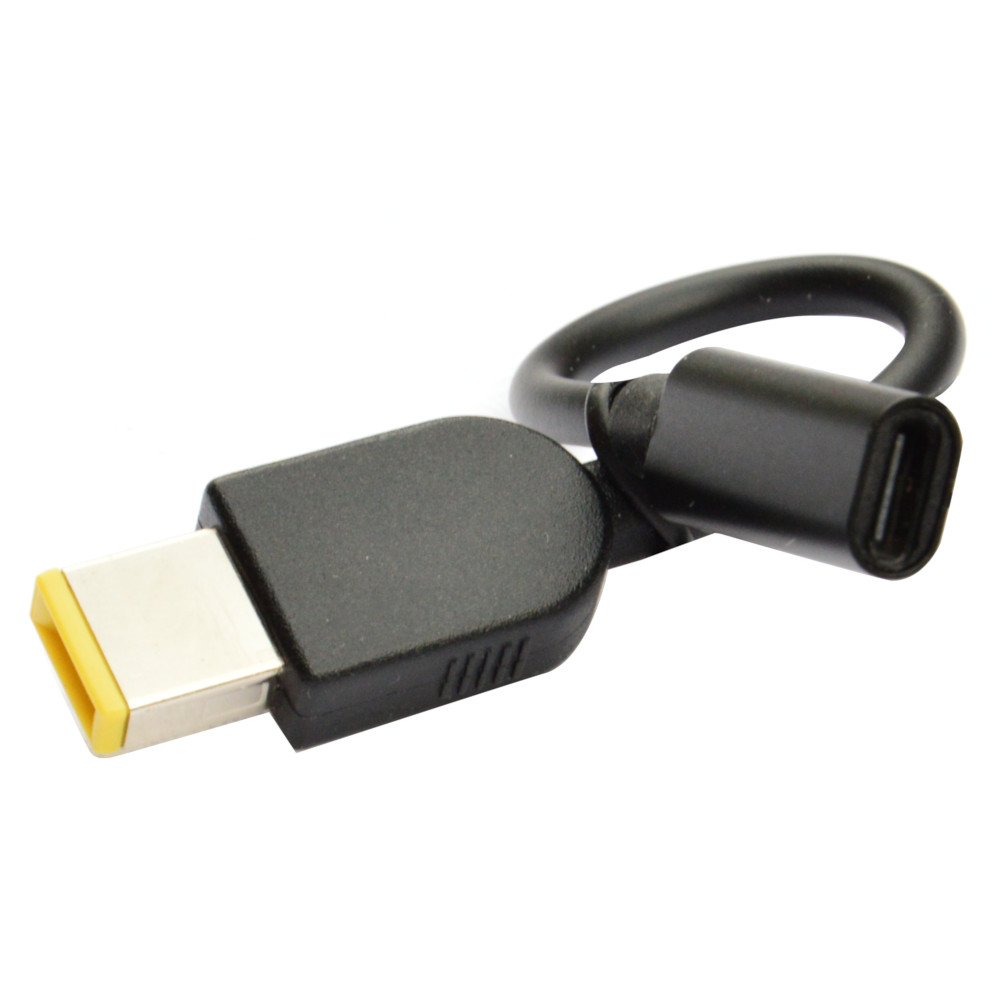 (2-Pack) JacobsParts USB-C Type C Female Input to Square Tip for Lenovo ...