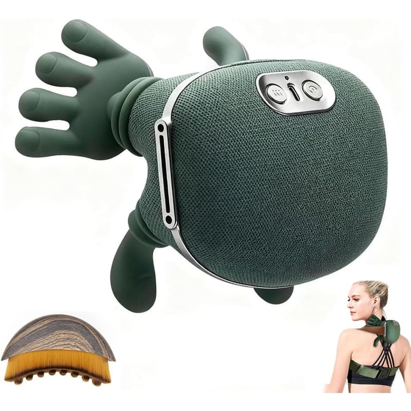 2-Pack Japanese Electric Shiatsu Massager & Lymphatic Drainage Brush ...