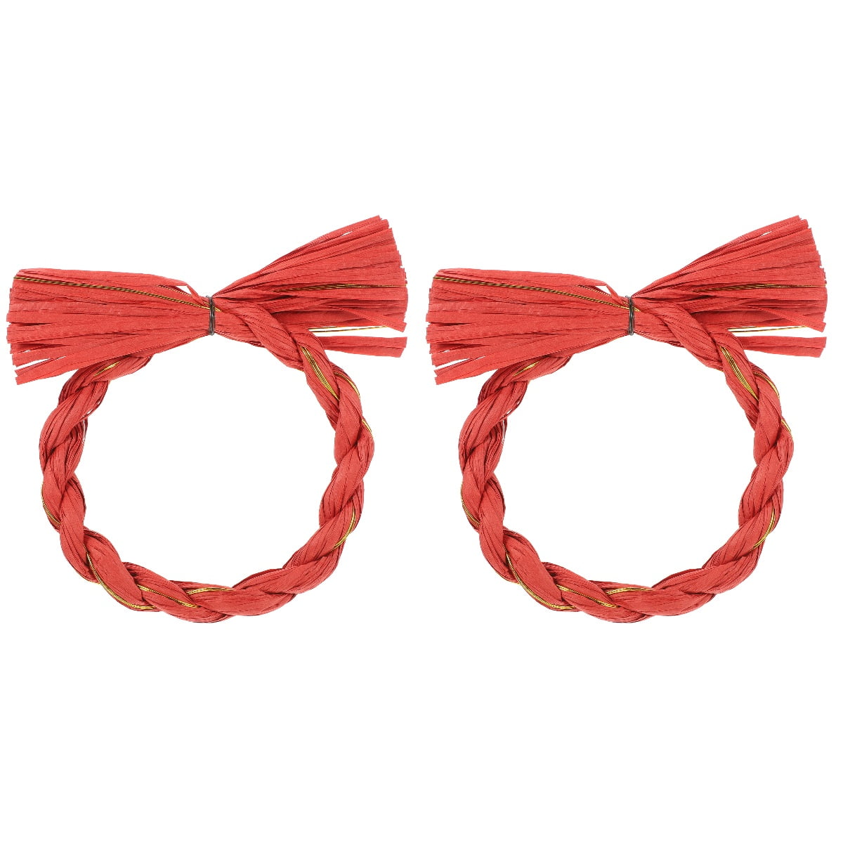 2 Pack Japanese Shimenawa Decor Hand-woven DIY Garland New Years Wreath ...
