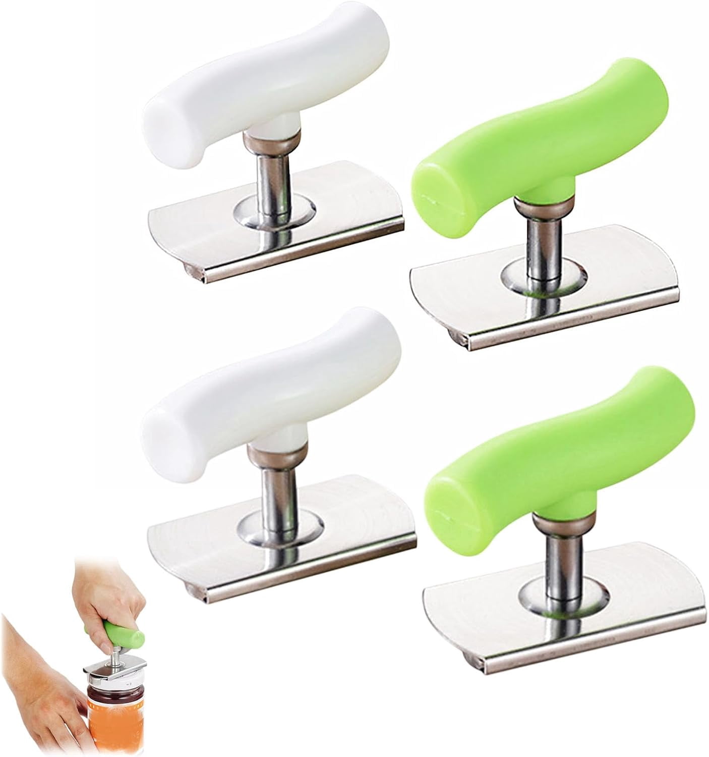 2-Pack Jar & Bottle Opener for Seniors, Multifunctional Bottle and Can ...