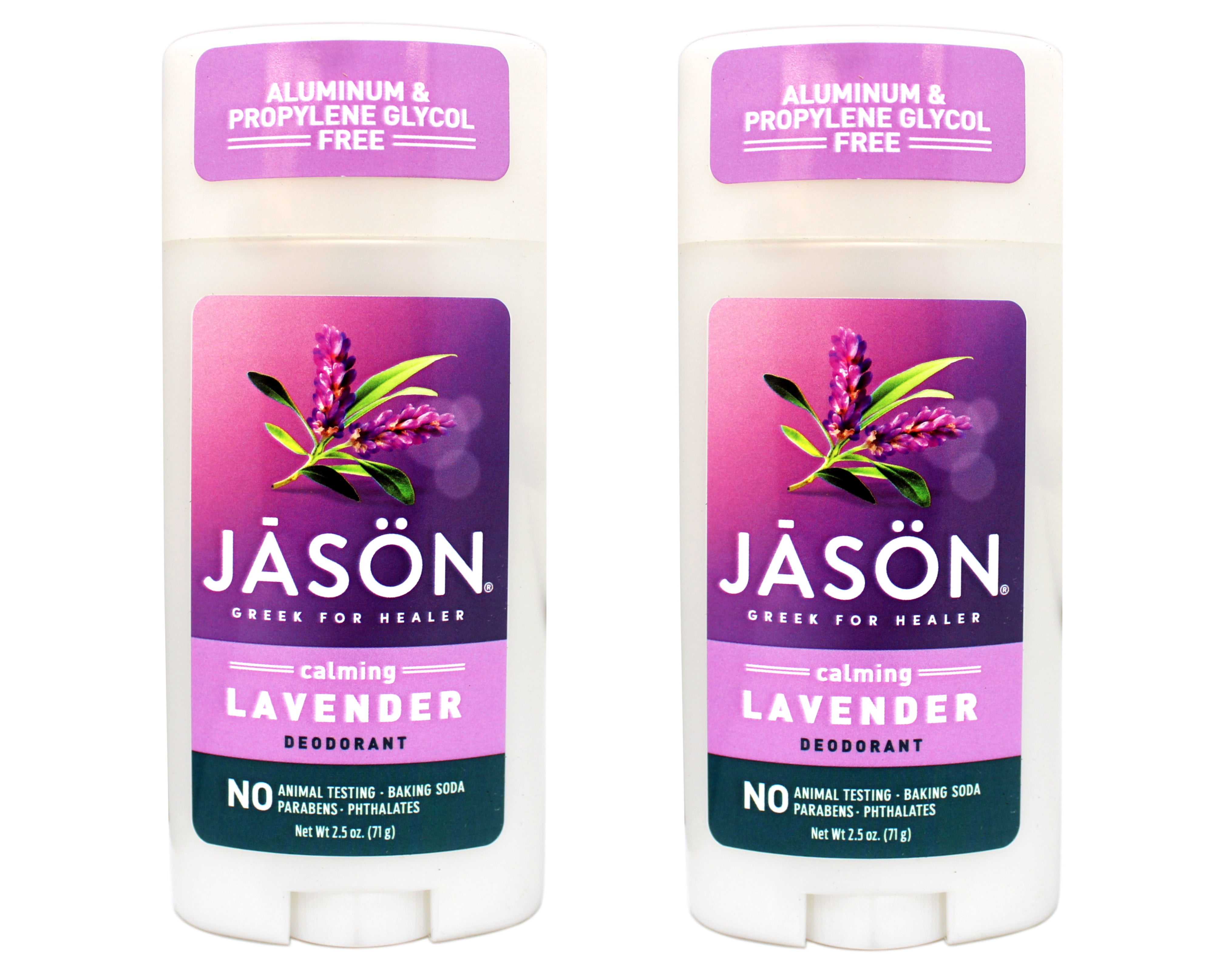 2 Pack - Jason Deodorant Stick Calming Lavender, 2.5 OZ - Walmart.com