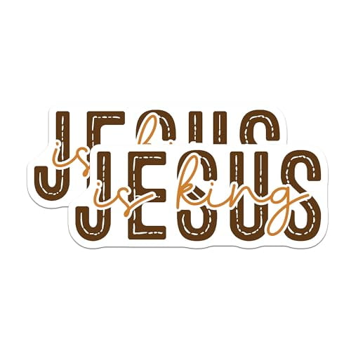(2 Pack) Jesus is King Magnets - Religious Home Decor - Inspirational ...