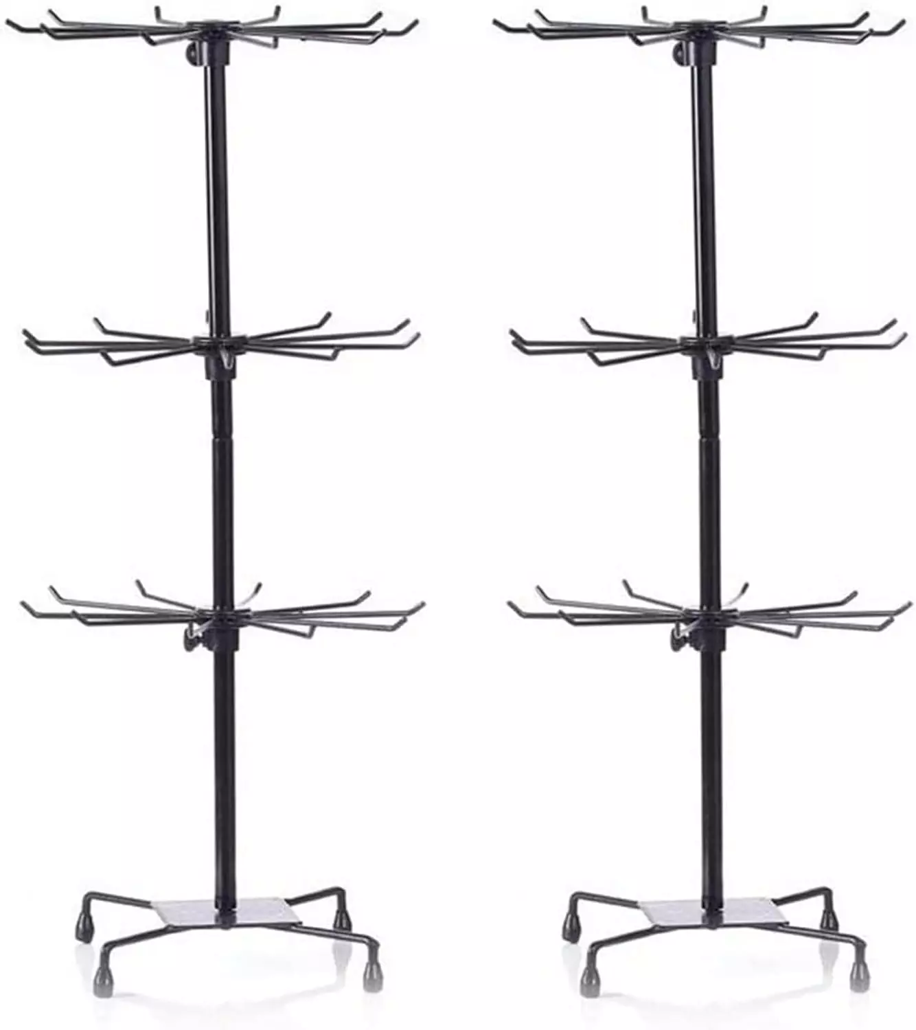 2 Pack Jewelry Spinner Display Stand,Heavy Duty Metal Countertop Medium ...