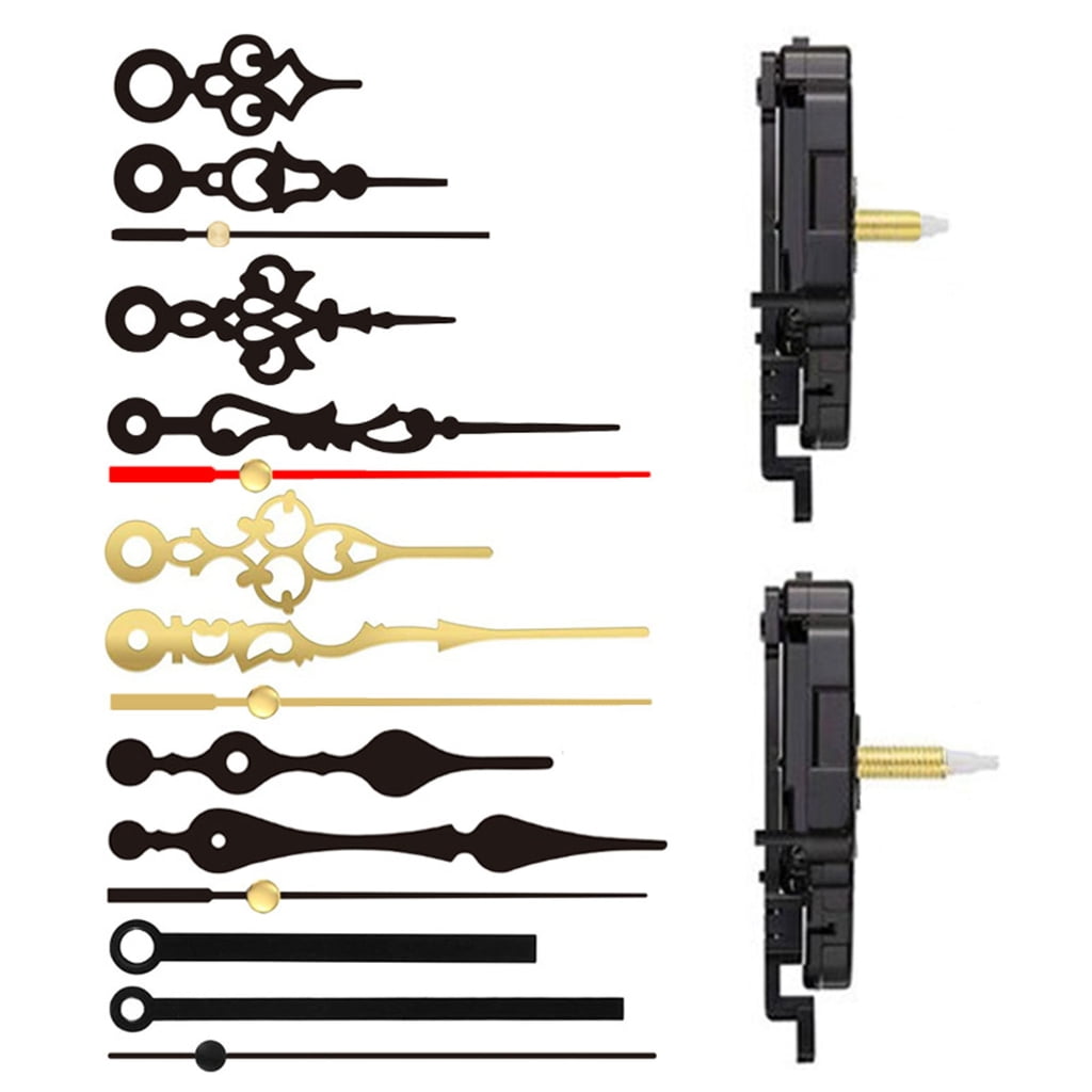 2 Pack Jump Second Pendulum Clock Mechanism Replacement Set Quartzs Clock Movement with Clock ...