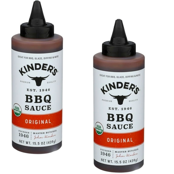 ( 2 Pack ) KINDERS Original BBQ Sauce 15.5oz, 15.5 OZ - Walmart.com