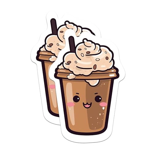 (2 Pack) Kawaii Mocha Magnets - Cartoon Coffee - Fun Coffee Magnets - 5 ...