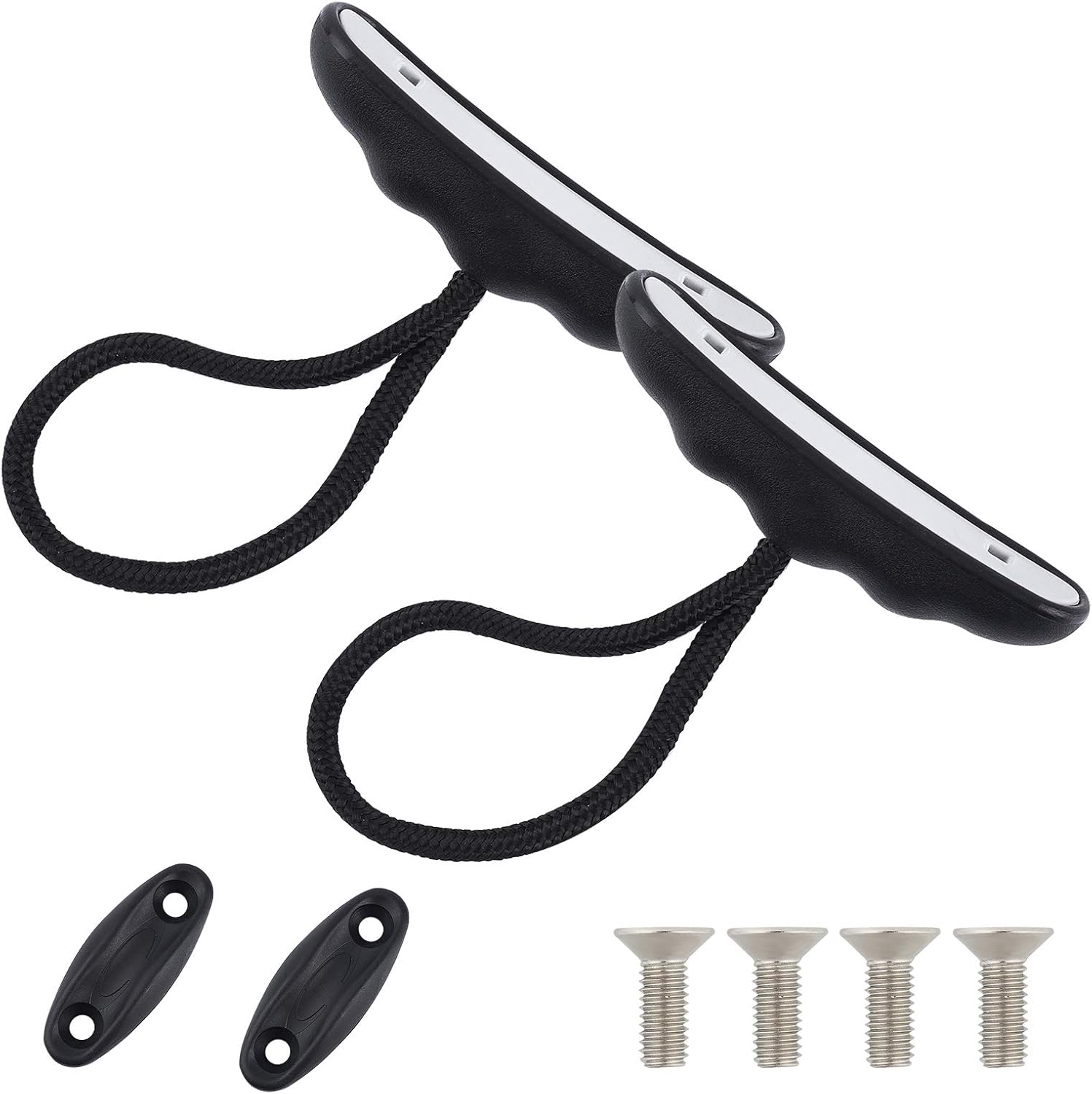 2 Pack Kayak Handles Black Plastic Kayak Canoe Boat Pull Handles with ...