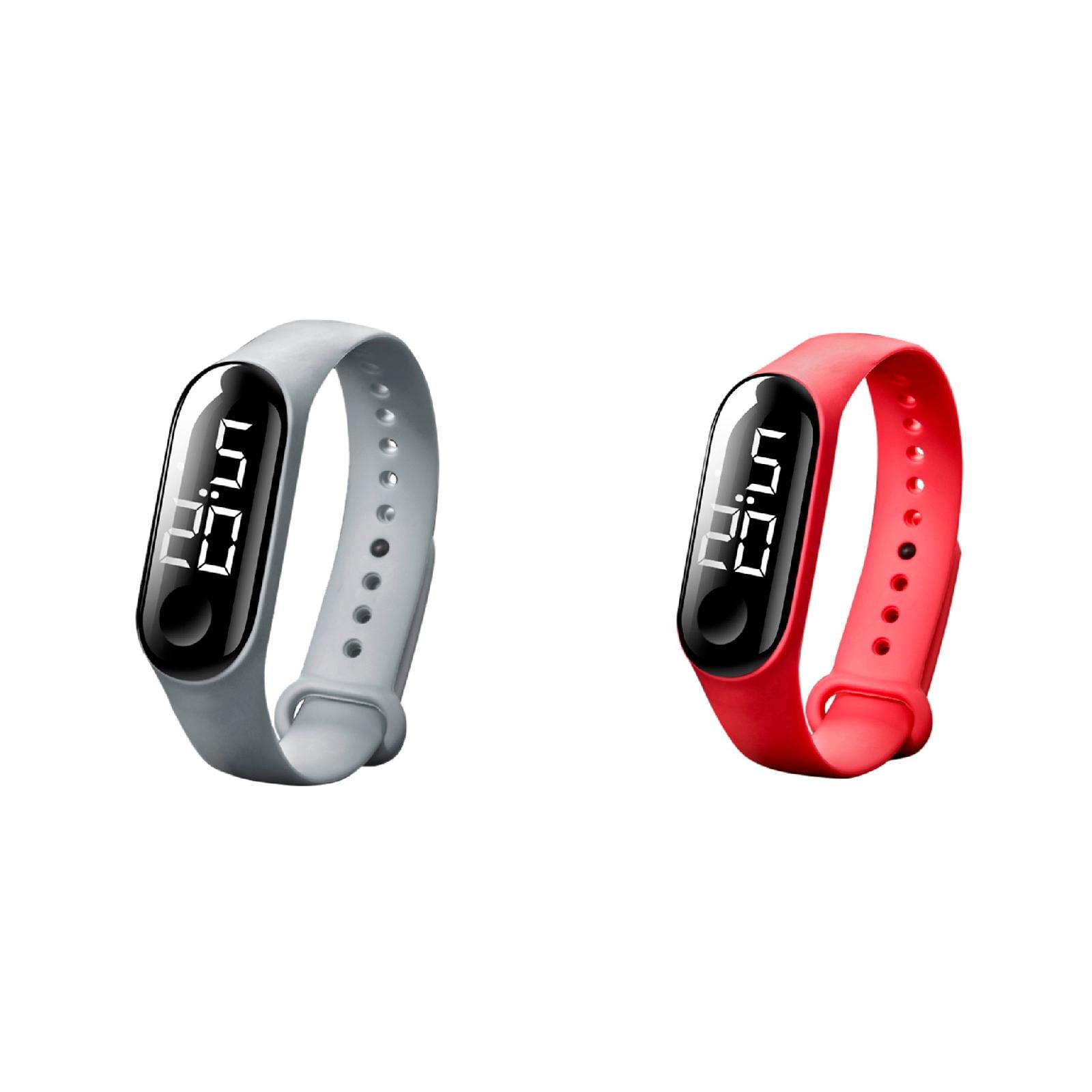 (2-Pack) Kcodviy Electronic Sports Watches World Map Watch Luminous ...