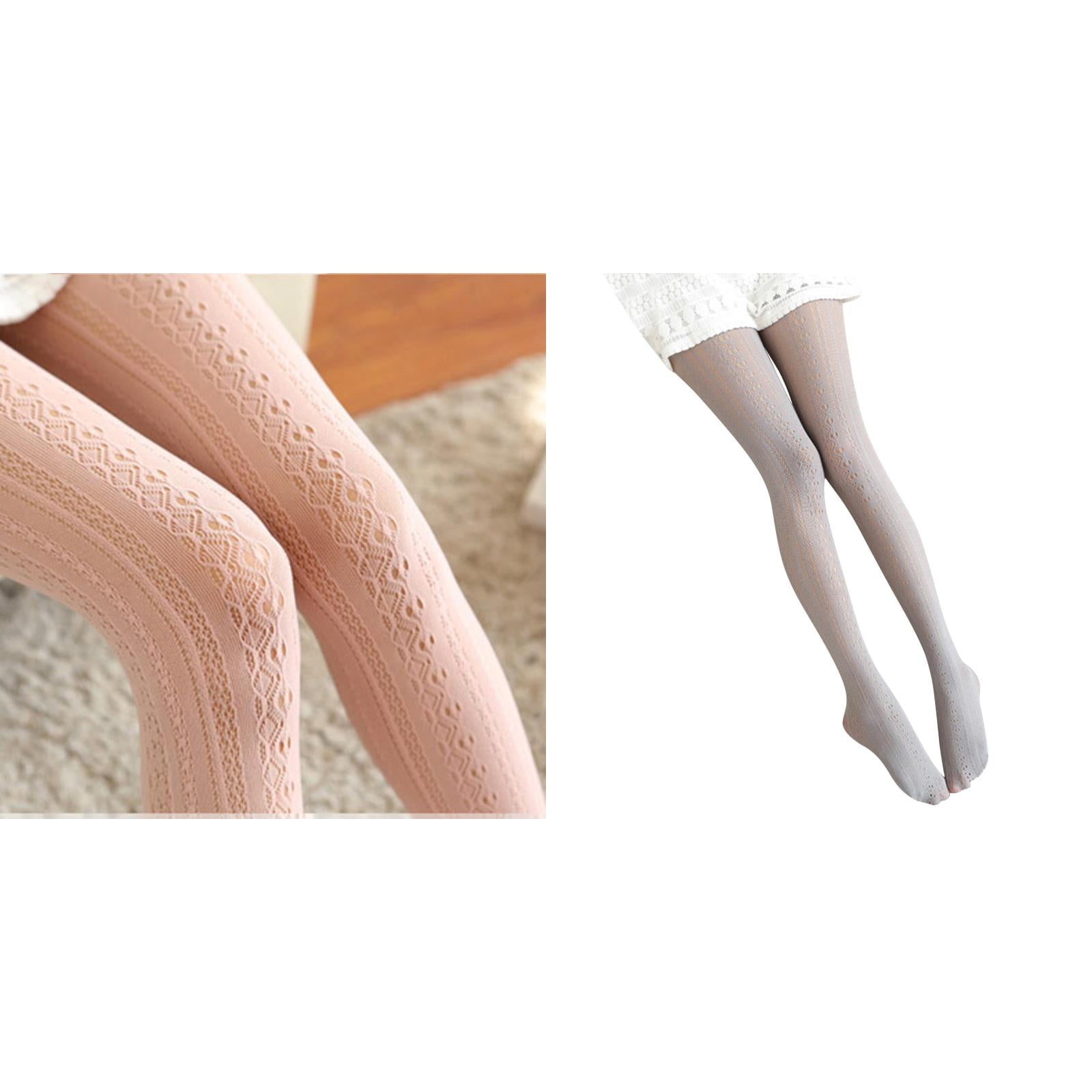 (2-Pack) Kcodviy Lace Carved Retro Slim Fishnet Dress Tights Socks ...