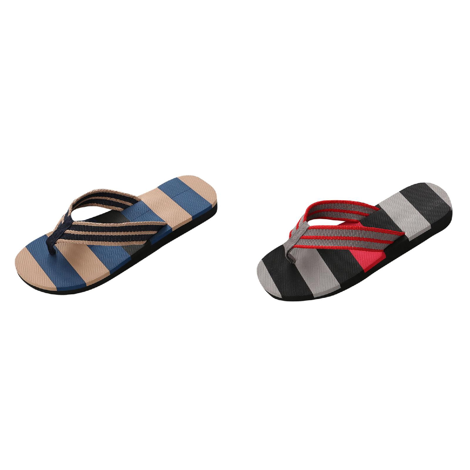 (2-Pack) Kcodviy Men Outdoor Male Flip Men Bedroom Slippers Summer Or ...