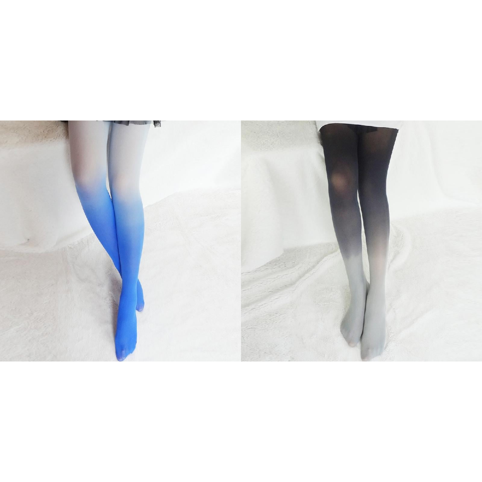 (2-Pack) Kcodviy Pantyhose Girls Change Gradient No Show Socks Womens ...