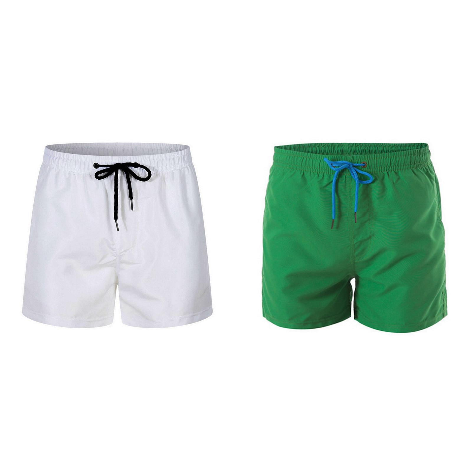 (2-Pack) Kcodviy Sports Net Beach Shorts Swimming Shorts for Men Dry ...