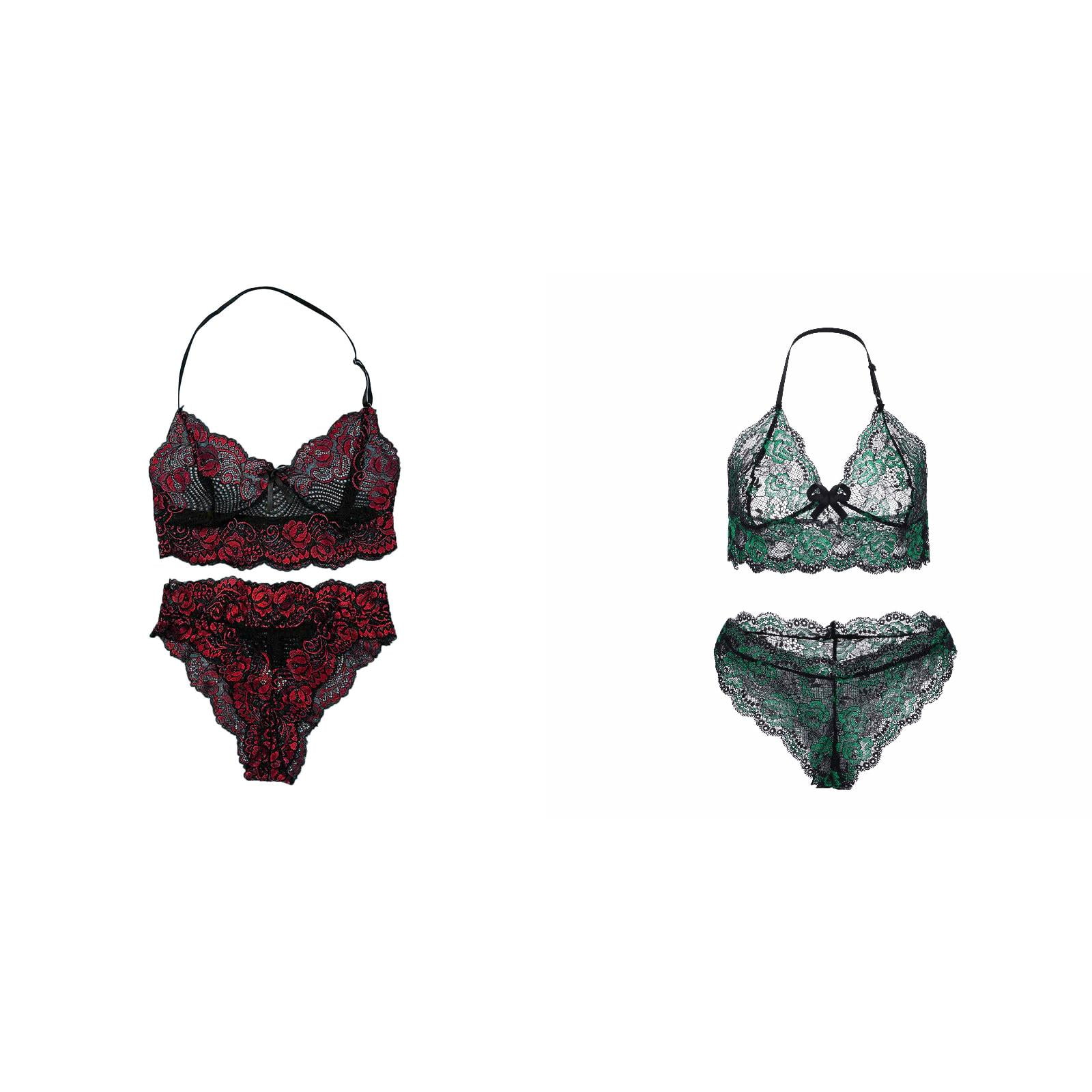 (2-Pack) Kcodviy Women Sheer Floral Plus Size for Women Leather Lace ...